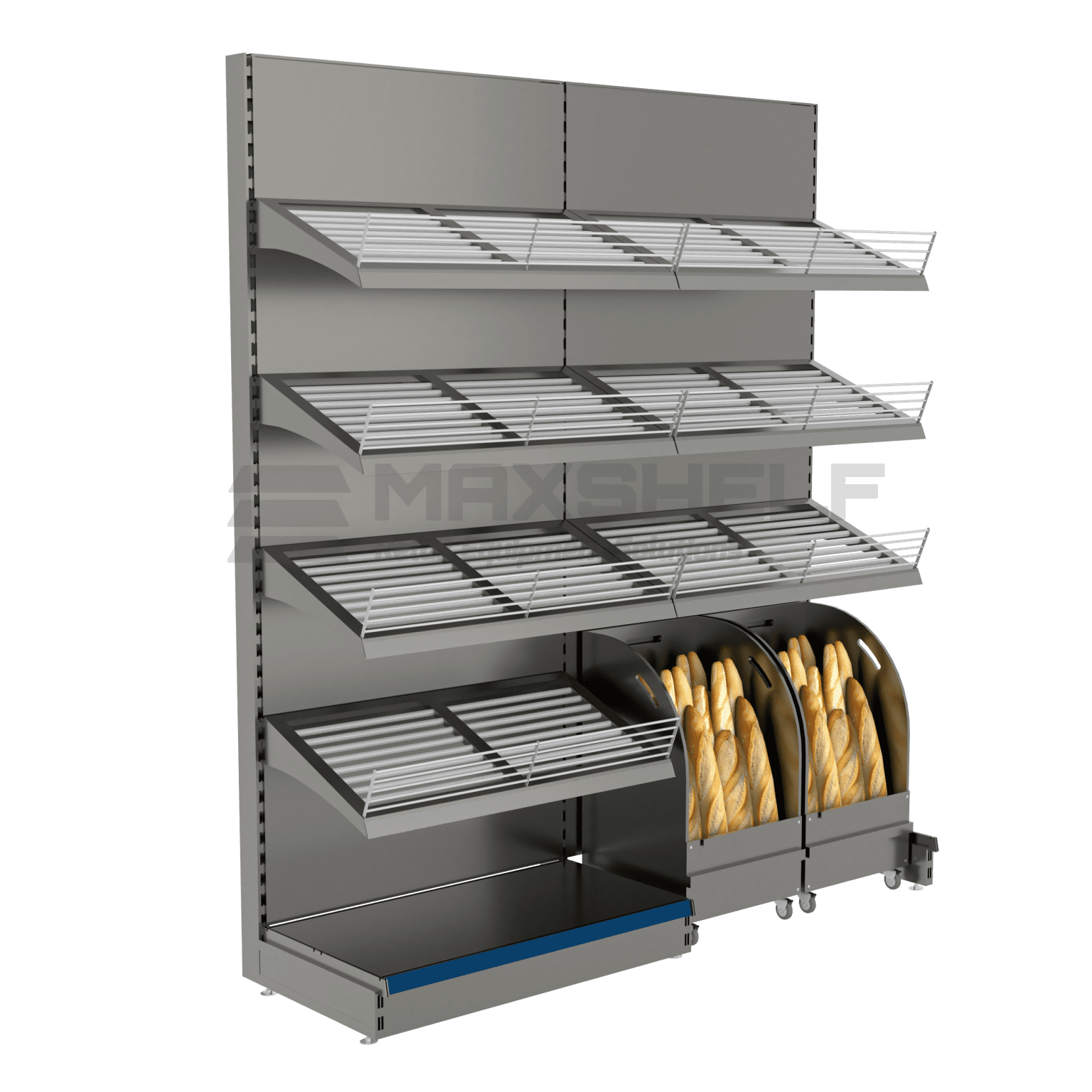 Modern Bread & Bakery Display - Maxshelf - Retail Equipment Solutions