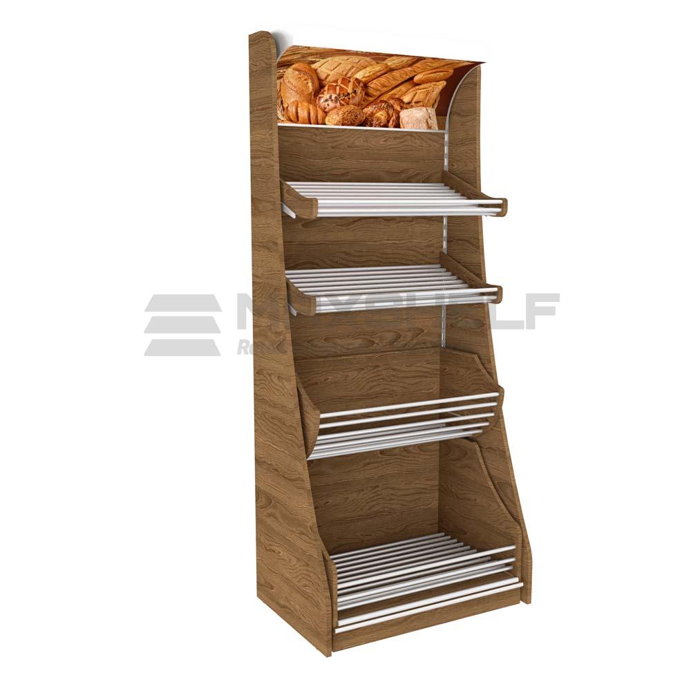 Wooden Bread & Bakery Display - Maxshelf - Retail Equipment Solutions