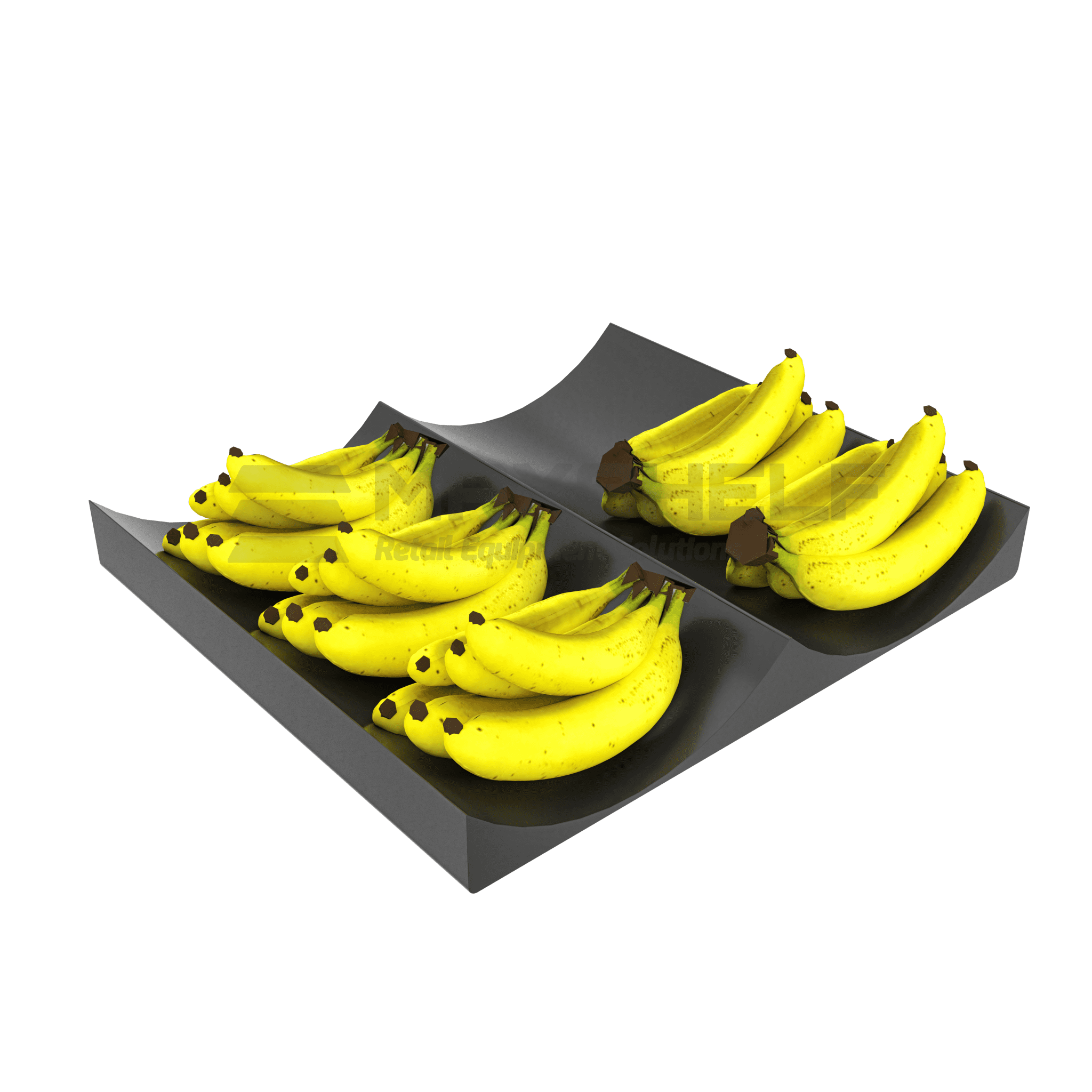 BANANA HOLDER (TRAY) BLACK - Maxshelf - Retail Equipment Solutions