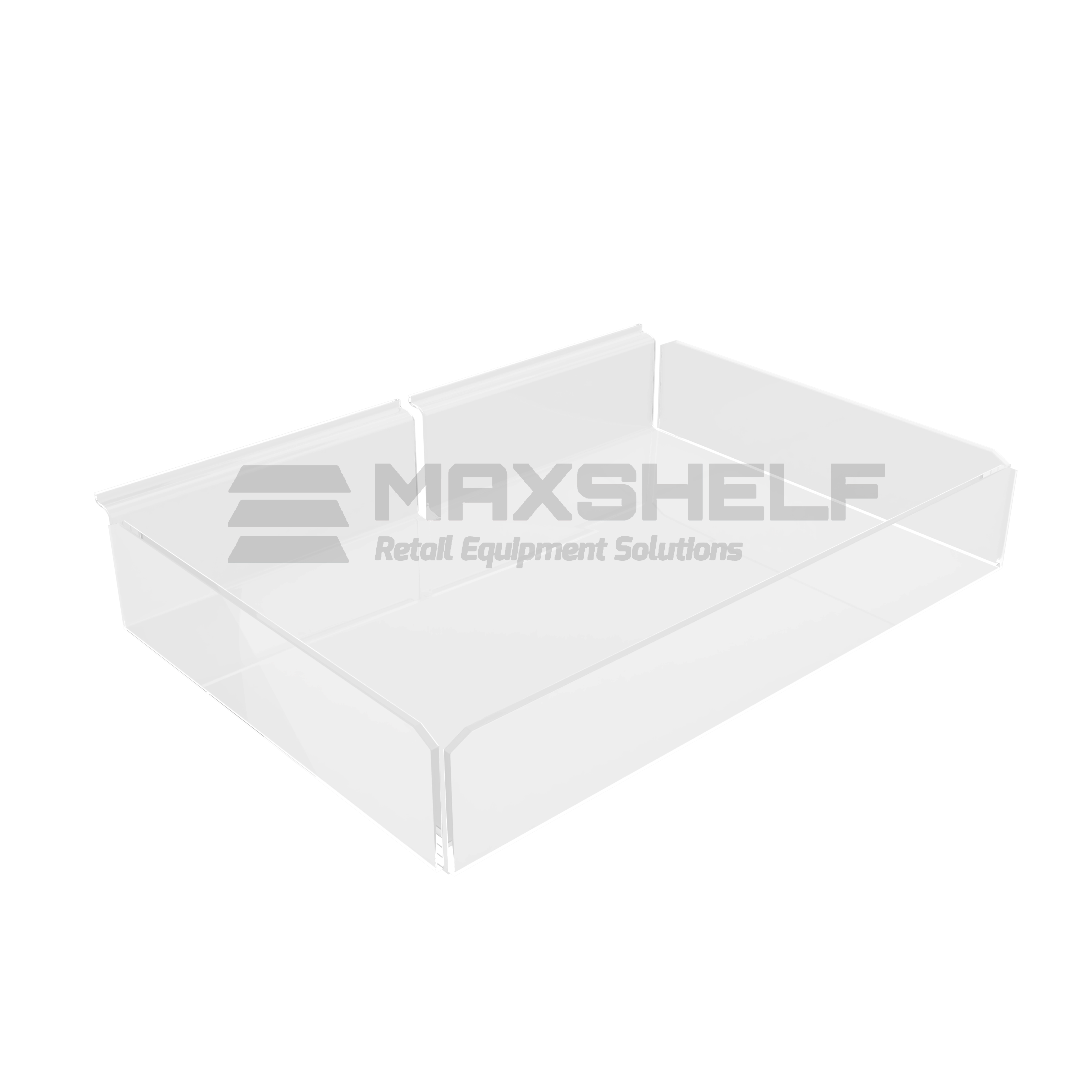 300mm ACRYLIC TRAY SLATWALL - Maxshelf - Retail Equipment Solutions