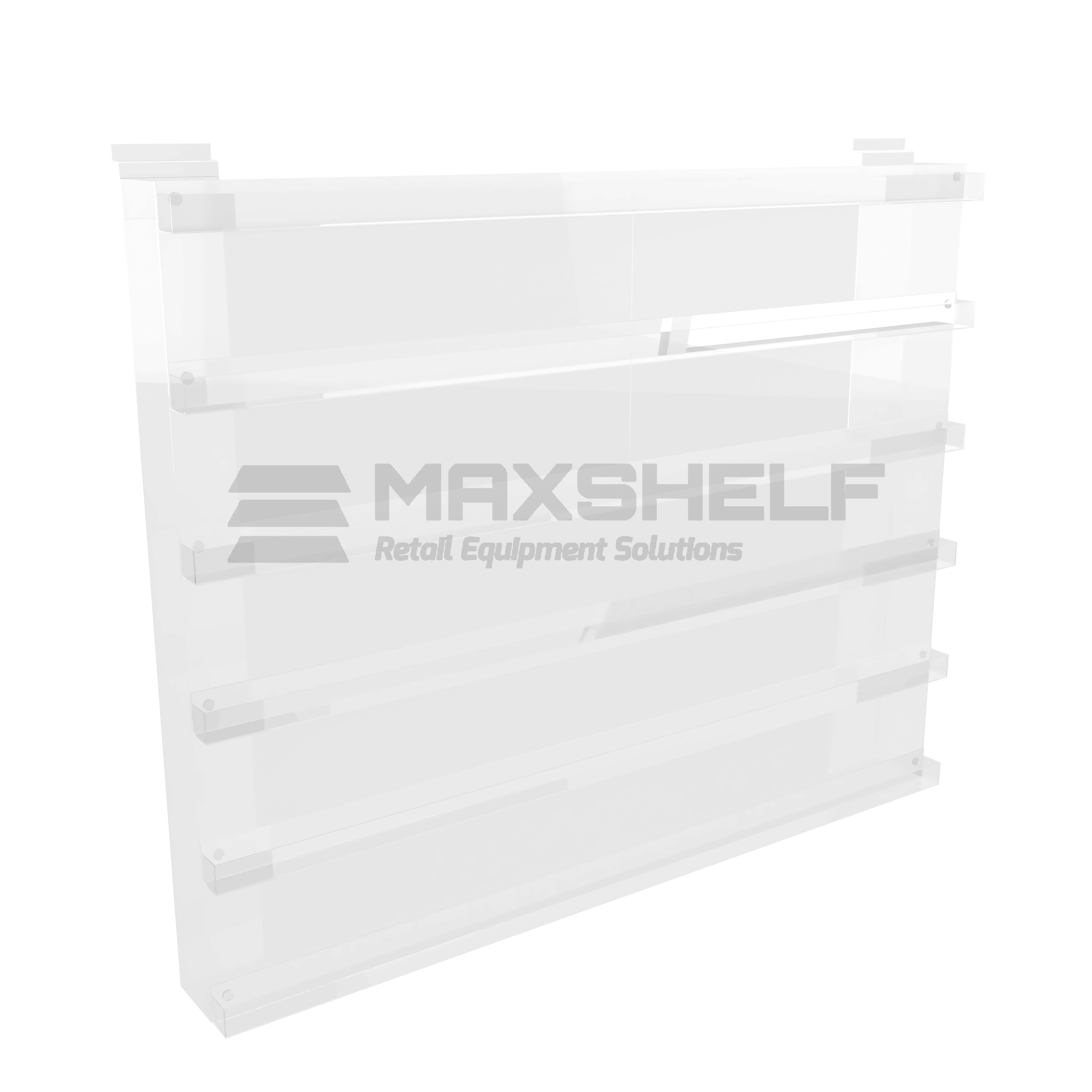 Acrylic Gift Paper Rack Slatwall - Maxshelf - Retail Equipment Solutions