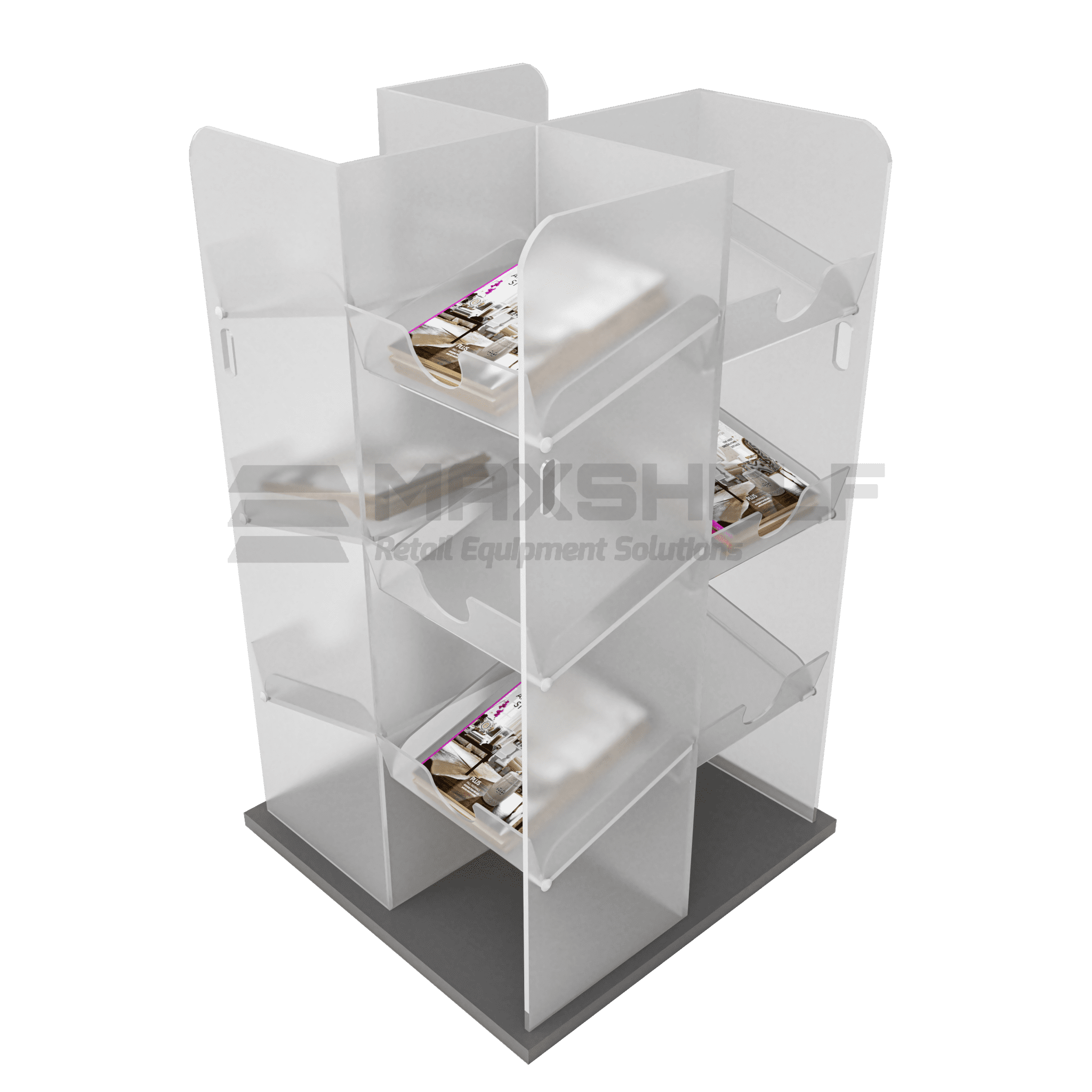 16 TITLE 4 WAY QUAD NEWSTOWER W790*L930 H1470 - Maxshelf - Retail ...