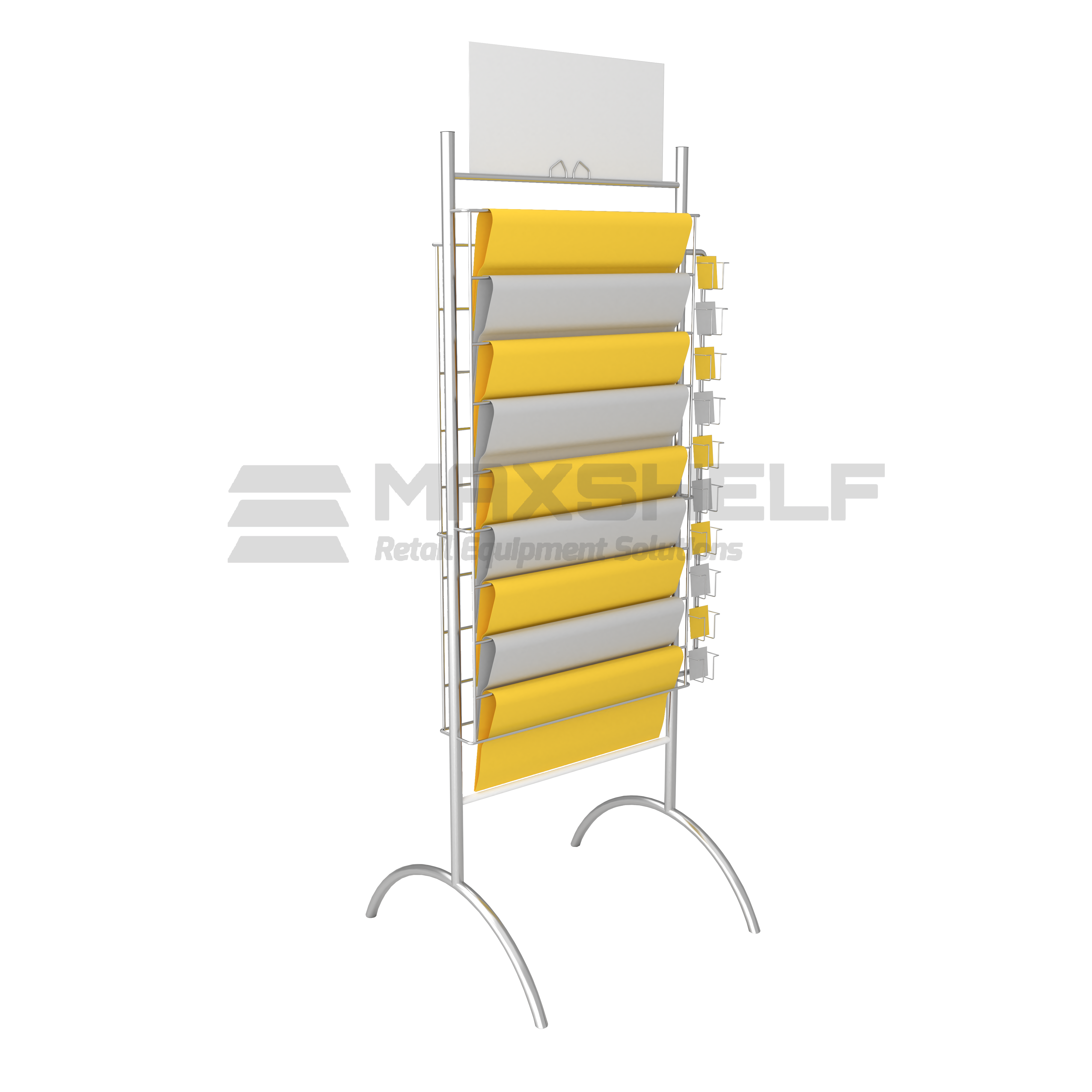 GIFT WRAP FLOOR DISPLAY 20 RUNGS, 20 TAG POCKETS - Maxshelf - Retail ...