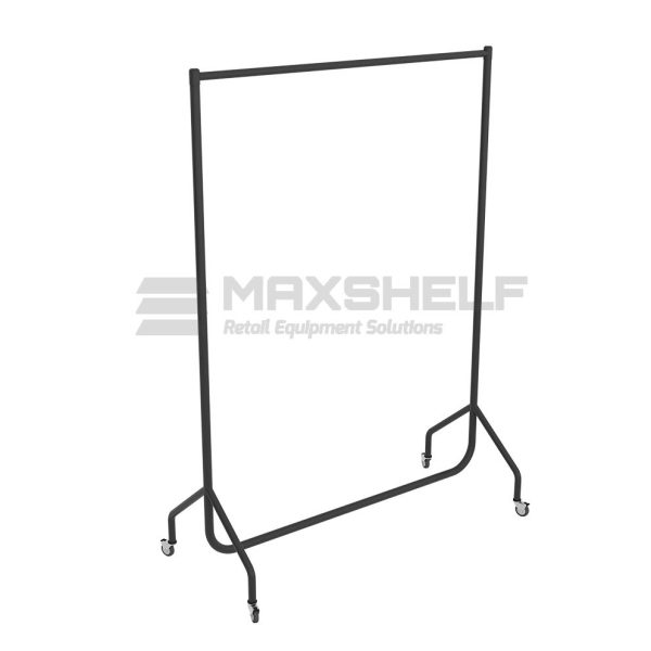 GARMENT RAIL BLACK 4FT - Maxshelf - Retail Equipment Solutions