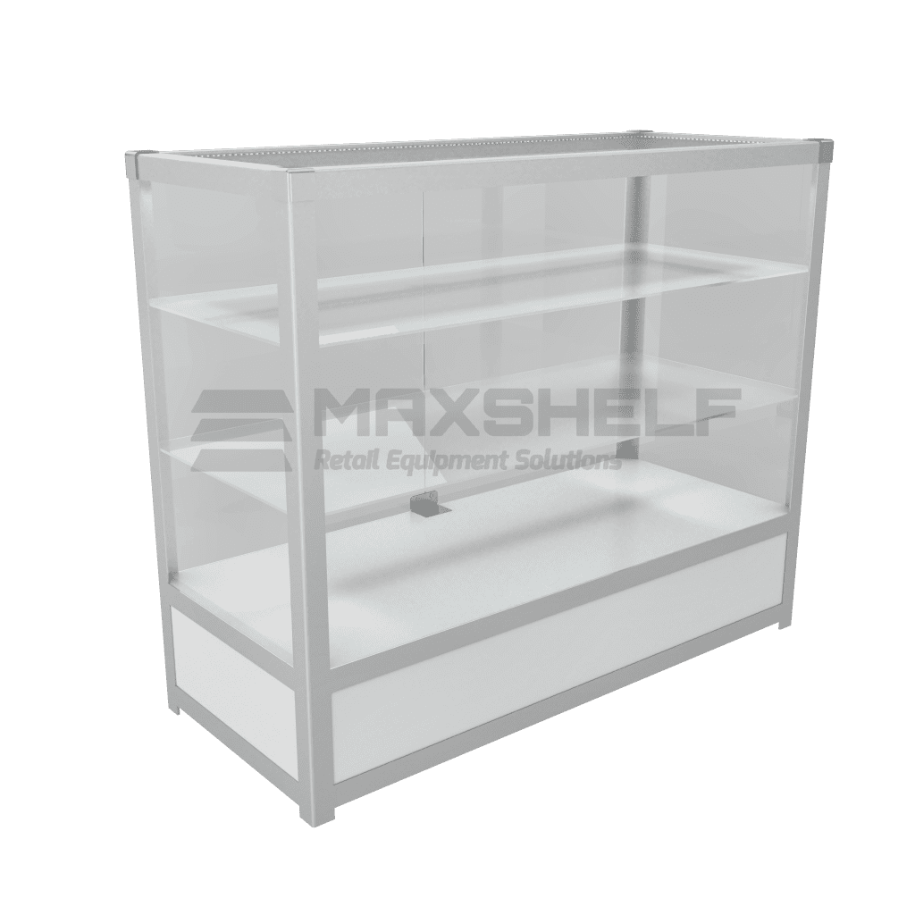 Full Vision LED Corner Showcase Display Counter - Maxshelf - Retail ...