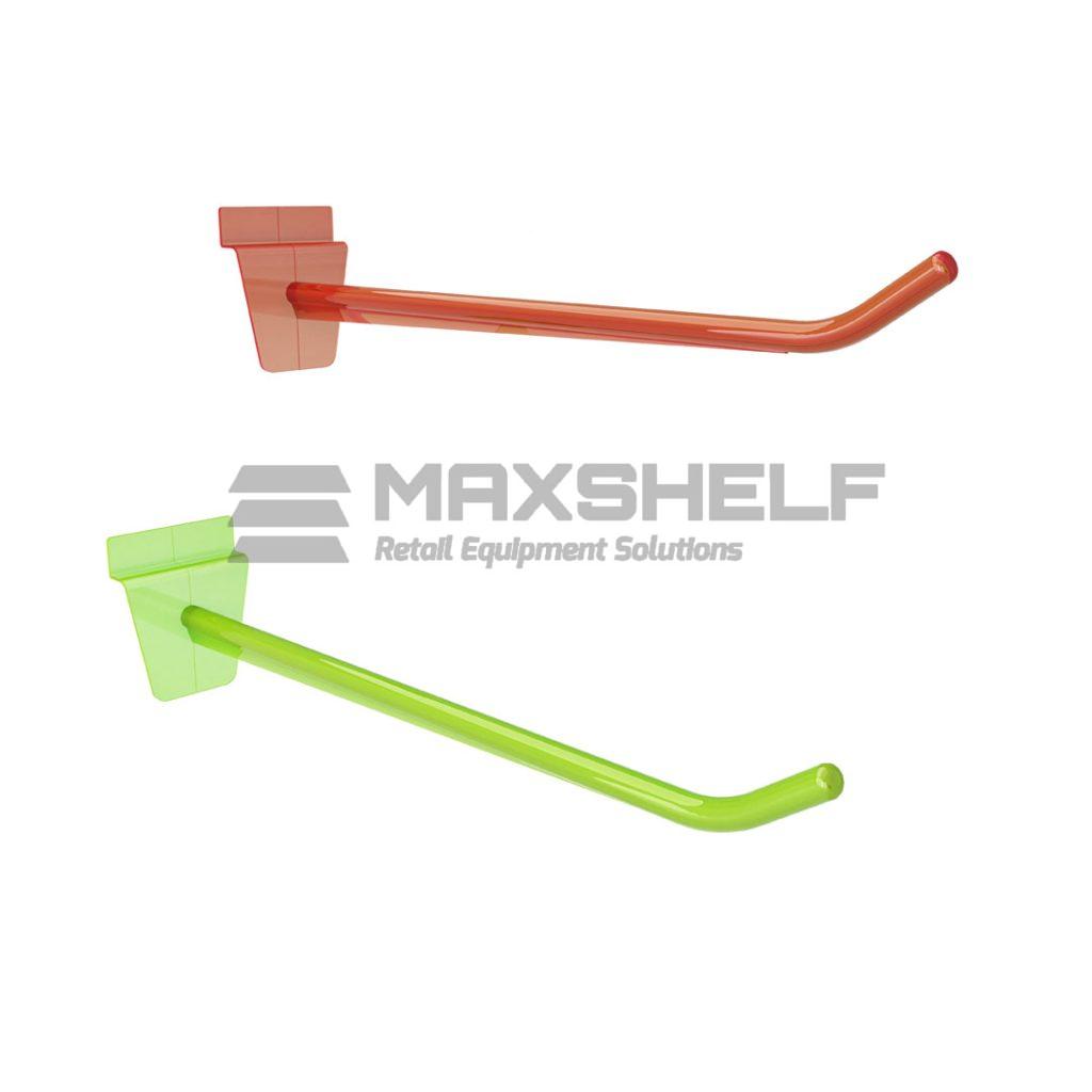 Slatwall Single Acrylic Hook - Maxshelf - Retail Equipment Solutions