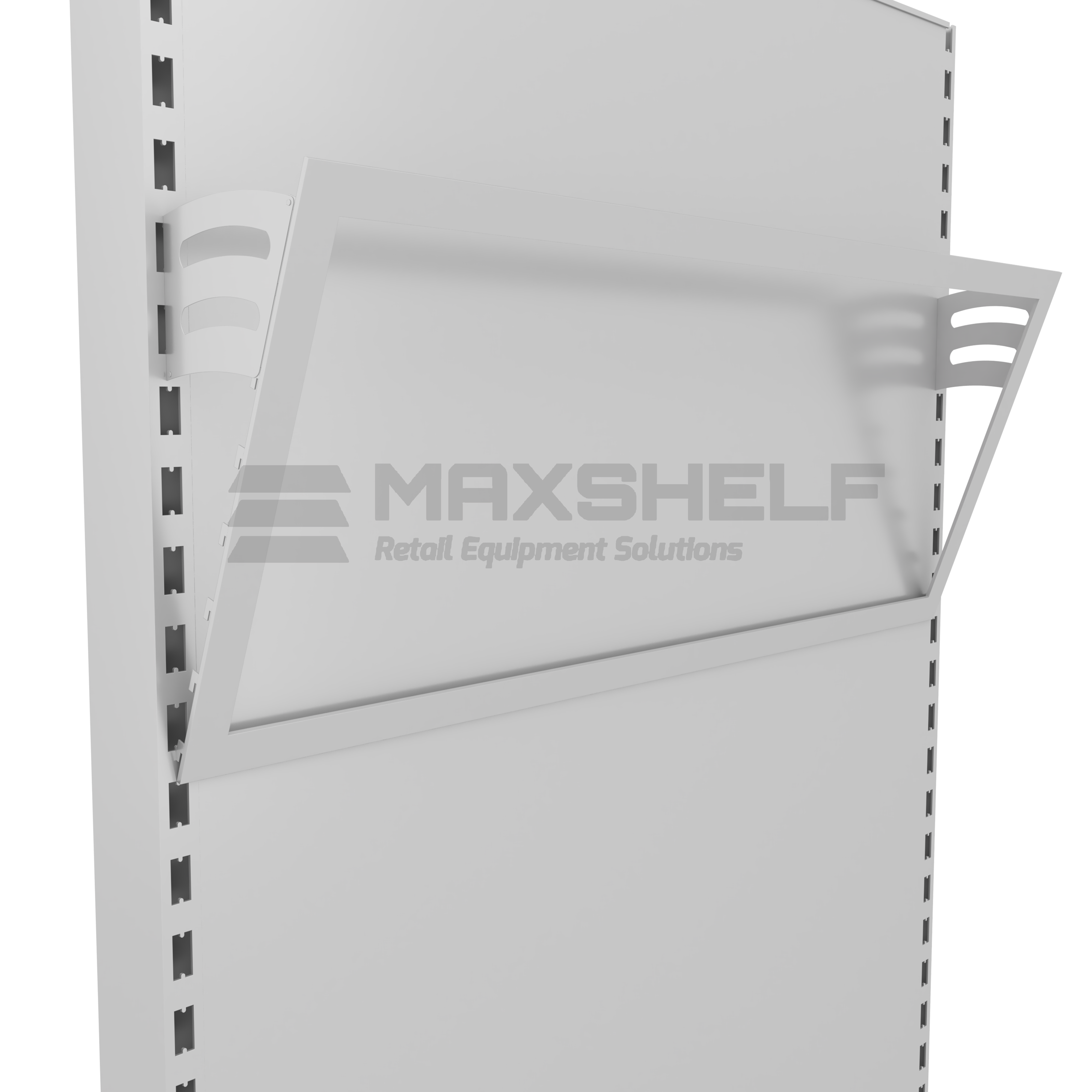 Overhead poster canopy - Maxshelf - Retail Equipment Solutions