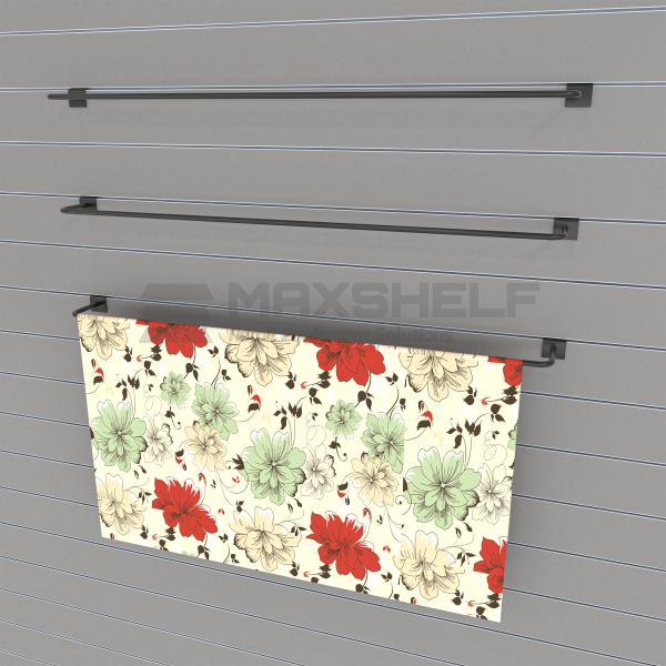 SLATWALL GIFT WRAP BAR METAL 60CM - Maxshelf - Retail Equipment Solutions