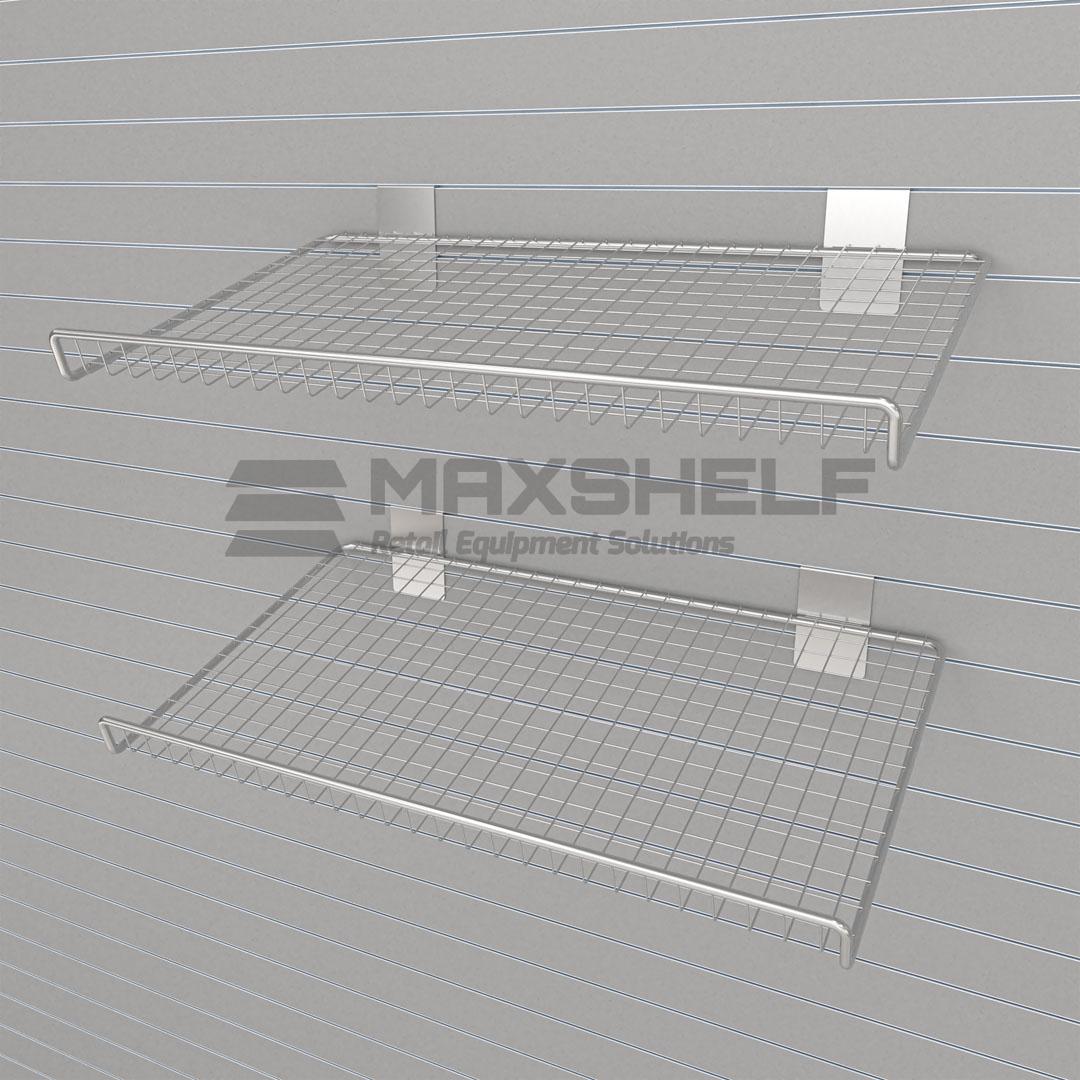SLATWALL WIRE SHELF 60CM X 30CM - Maxshelf - Retail Equipment Solutions