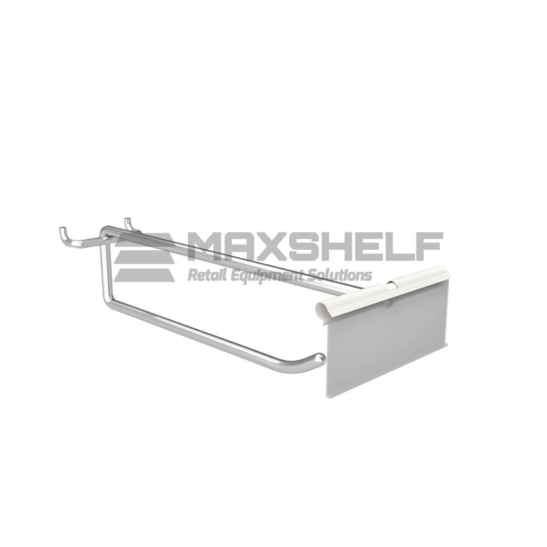 Pegboard Single Hook Tag Arm - All sizes available - Maxshelf - Retail ...