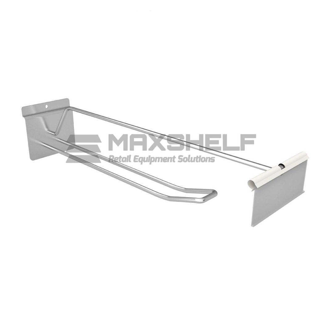 Slatwall Euro Hook Tag Arm - All sizes available - Maxshelf - Retail ...