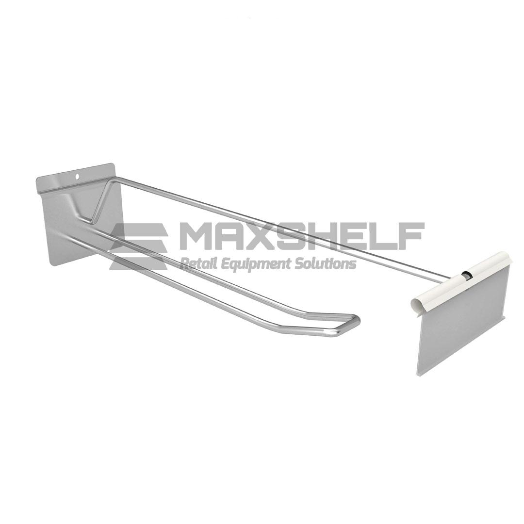 Slatwall Euro Hook Tag Arm From £1.11 & Sold in Packs of 25 - Maxshelf ...