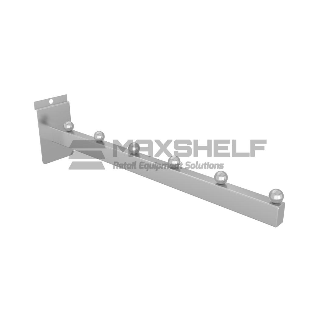 SLATWALL 6 BALL SLOPING ARM - Maxshelf - Retail Equipment Solutions