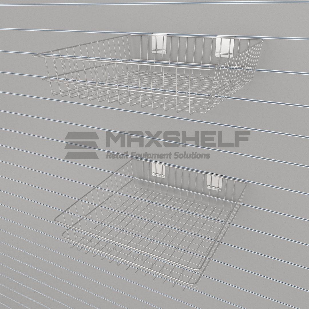 Slatwall wire basket display 30×30 (SA) - Maxshelf - Retail Equipment ...