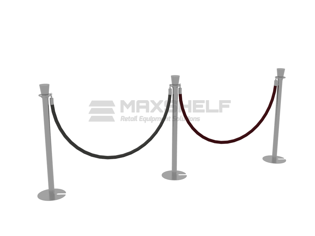 Stackable Queue Post (rope not included) - Maxshelf - Retail Equipment ...
