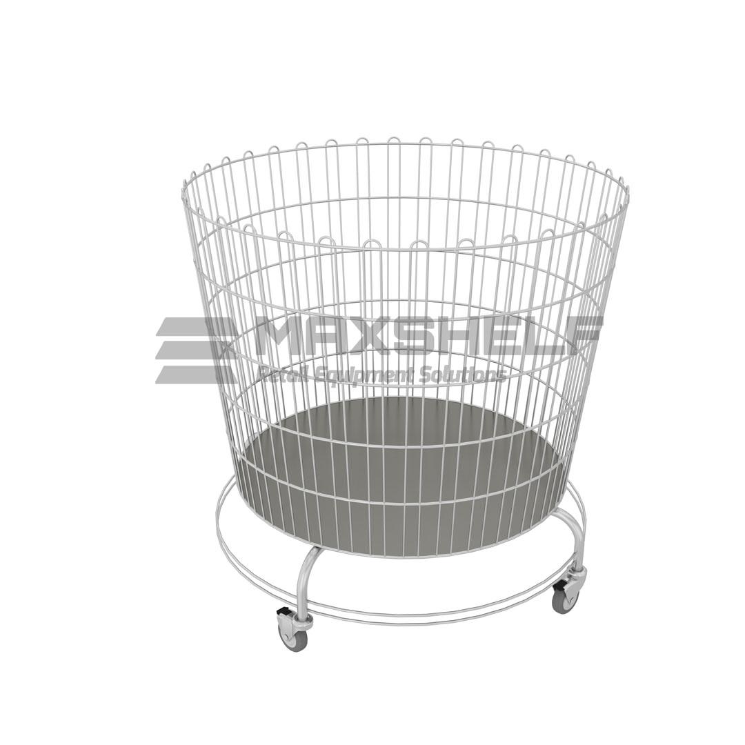 ROUND DUMP BIN WITH CASTORS LARGE H830mm W750mm - Maxshelf - Retail ...