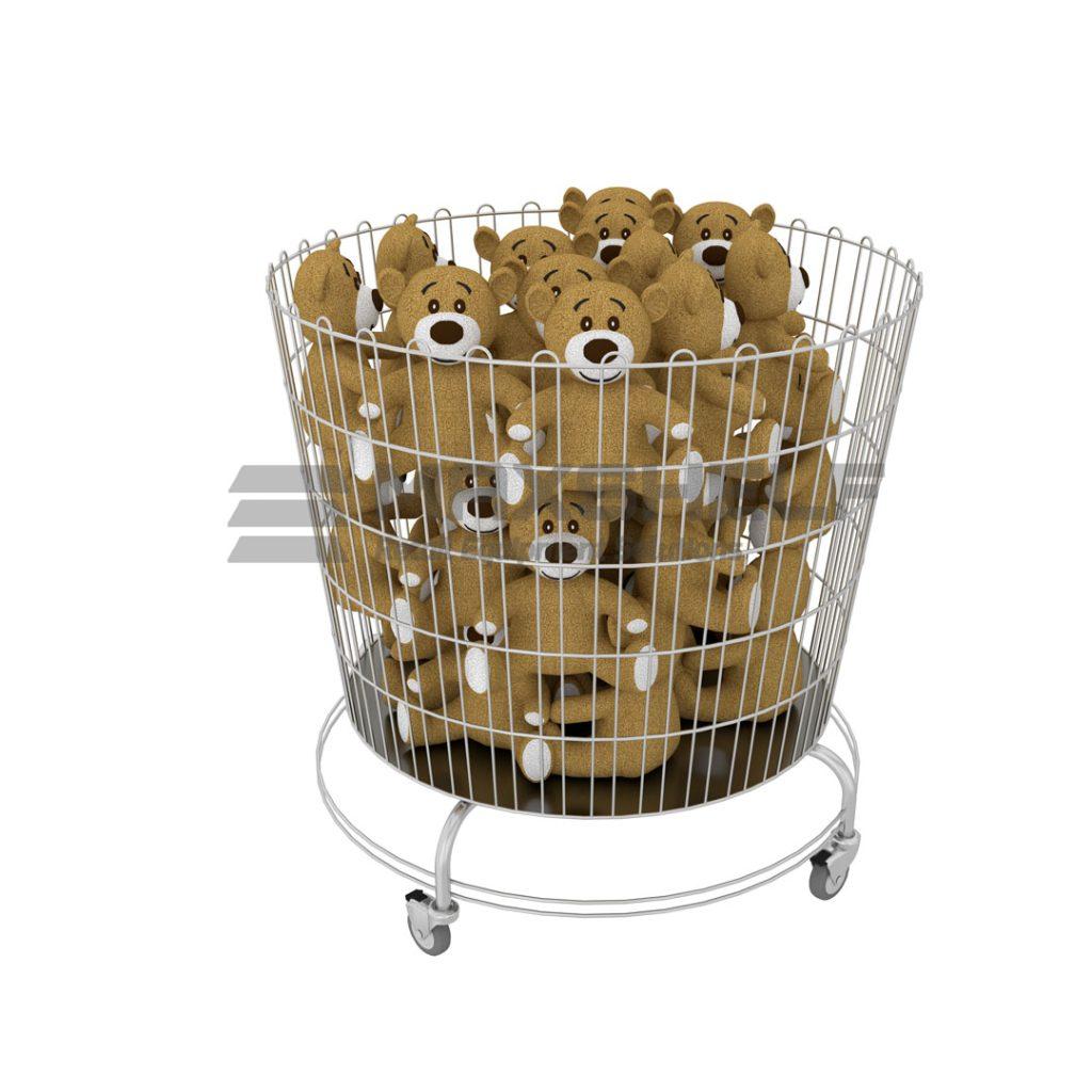 ROUND DUMP BIN WITH CASTORS LARGE H830mm W750mm - Maxshelf - Retail ...
