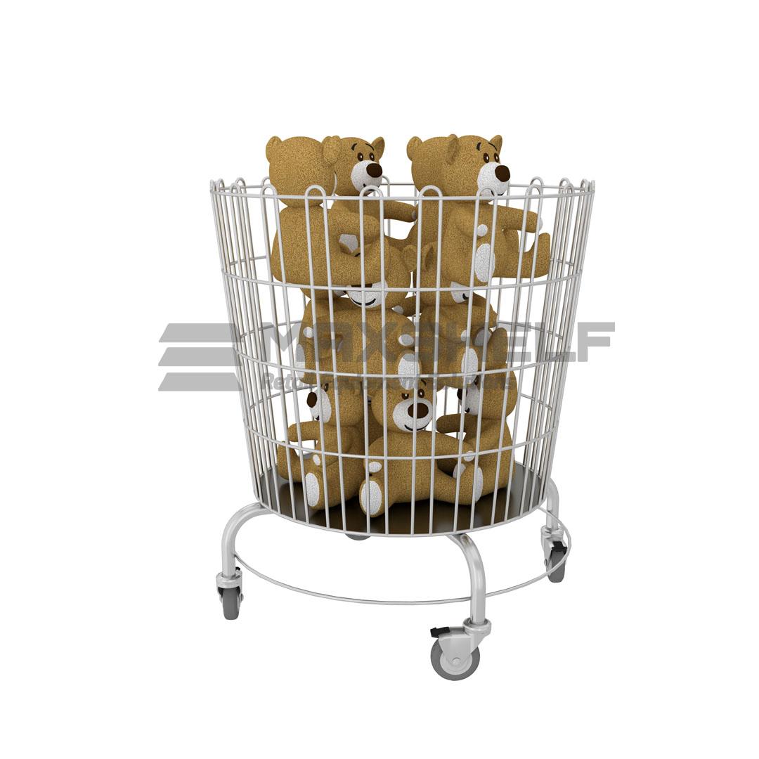 ROUND DUMP BIN WITH CASTORS MEDIUM H770mm x W550mm - Maxshelf - Retail ...