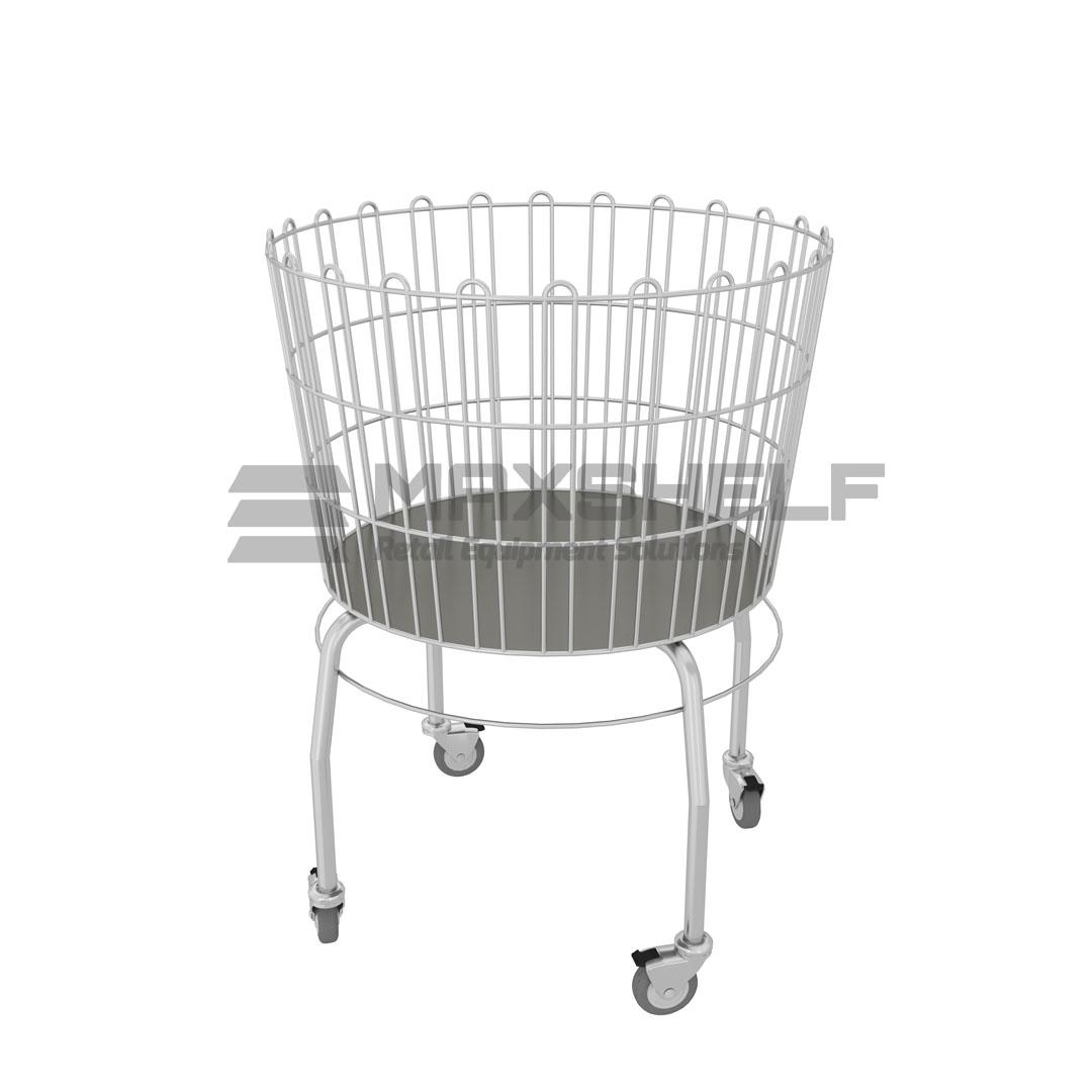 ROUND DUMP BIN WITH CASTORS SMALL H830mm W510 - Maxshelf - Retail ...