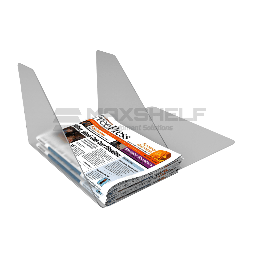 ACRYLIC NEWSPAPER DIVIDERS - Maxshelf - Retail Equipment Solutions