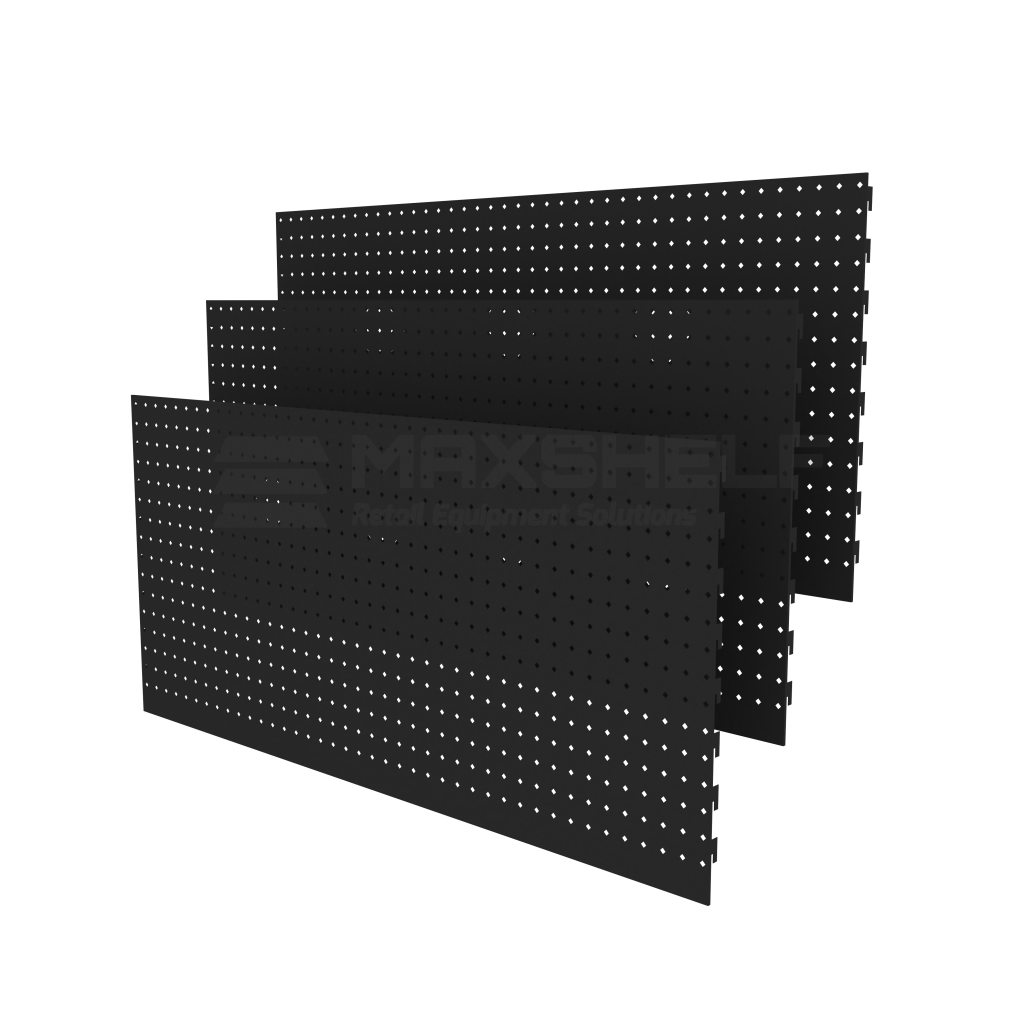 Perforated back panel (pegboard) - Maxshelf - Retail Equipment Solutions