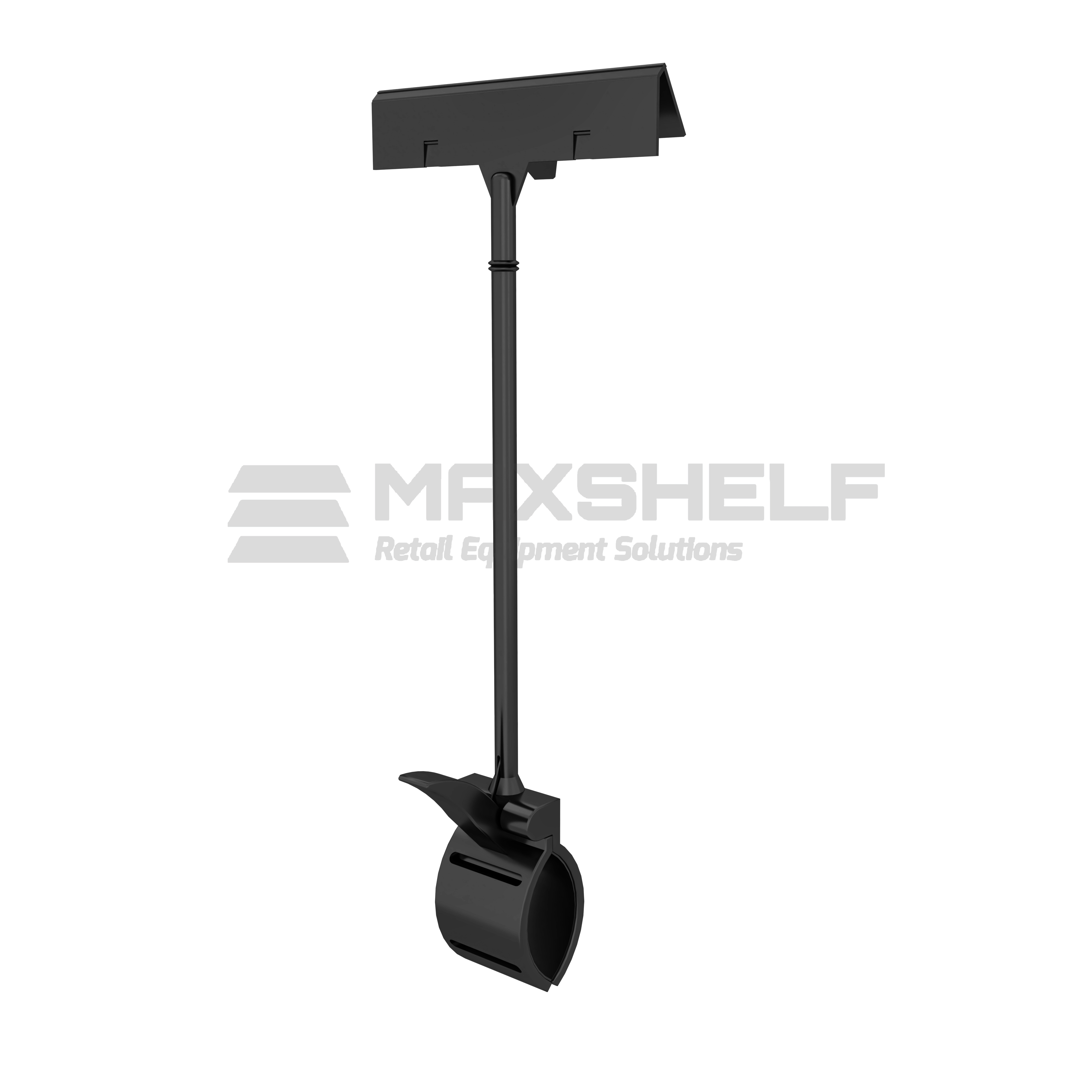 Pop Clip Width 100mm, Height 250mm Black - Maxshelf - Retail Equipment ...