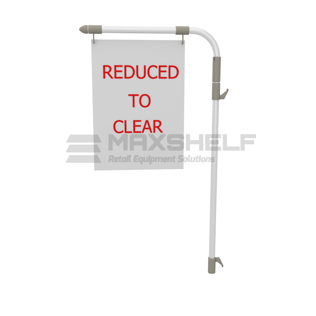 HANGING SIGN HOLDER ADJUST SPRING ALUMINUM 200MM - Maxshelf - Retail ...