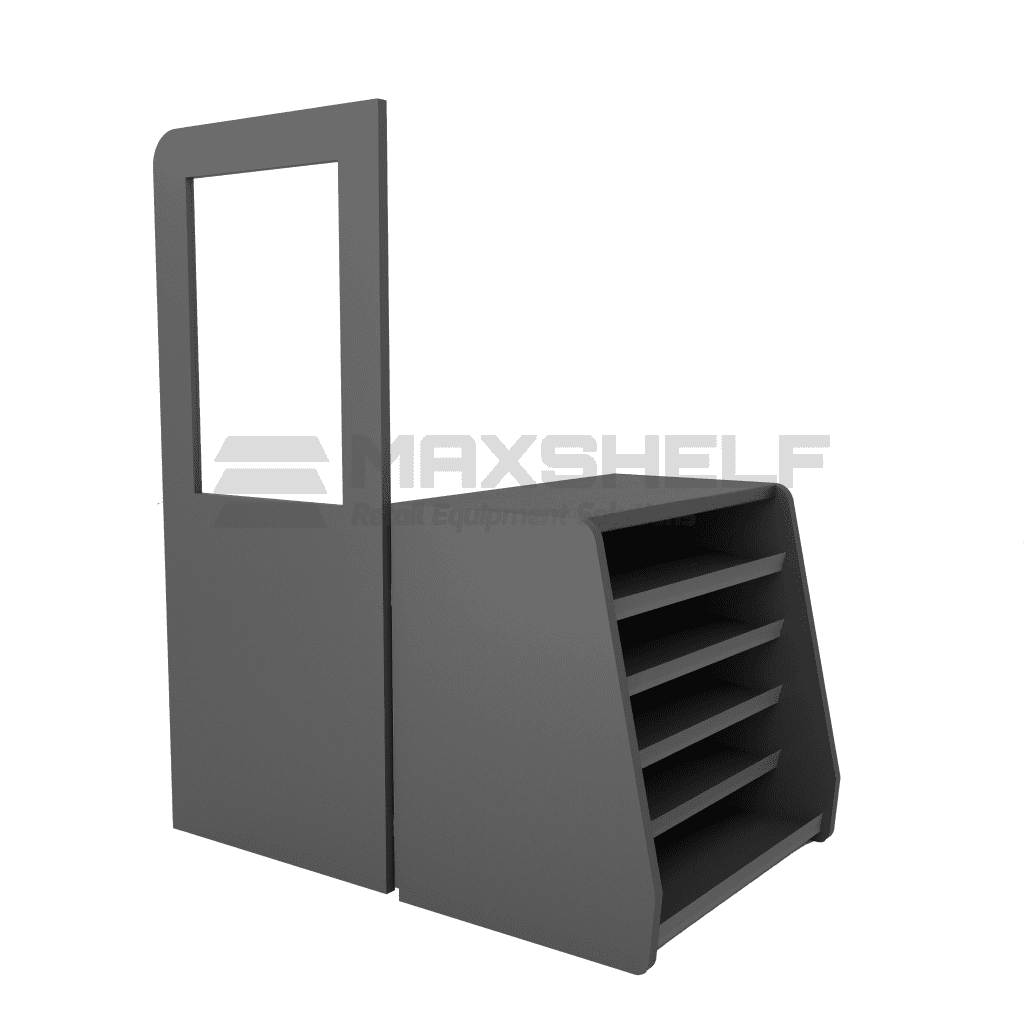 BLACK SECURITY COUNTER DOOR - Maxshelf - Retail Equipment Solutions