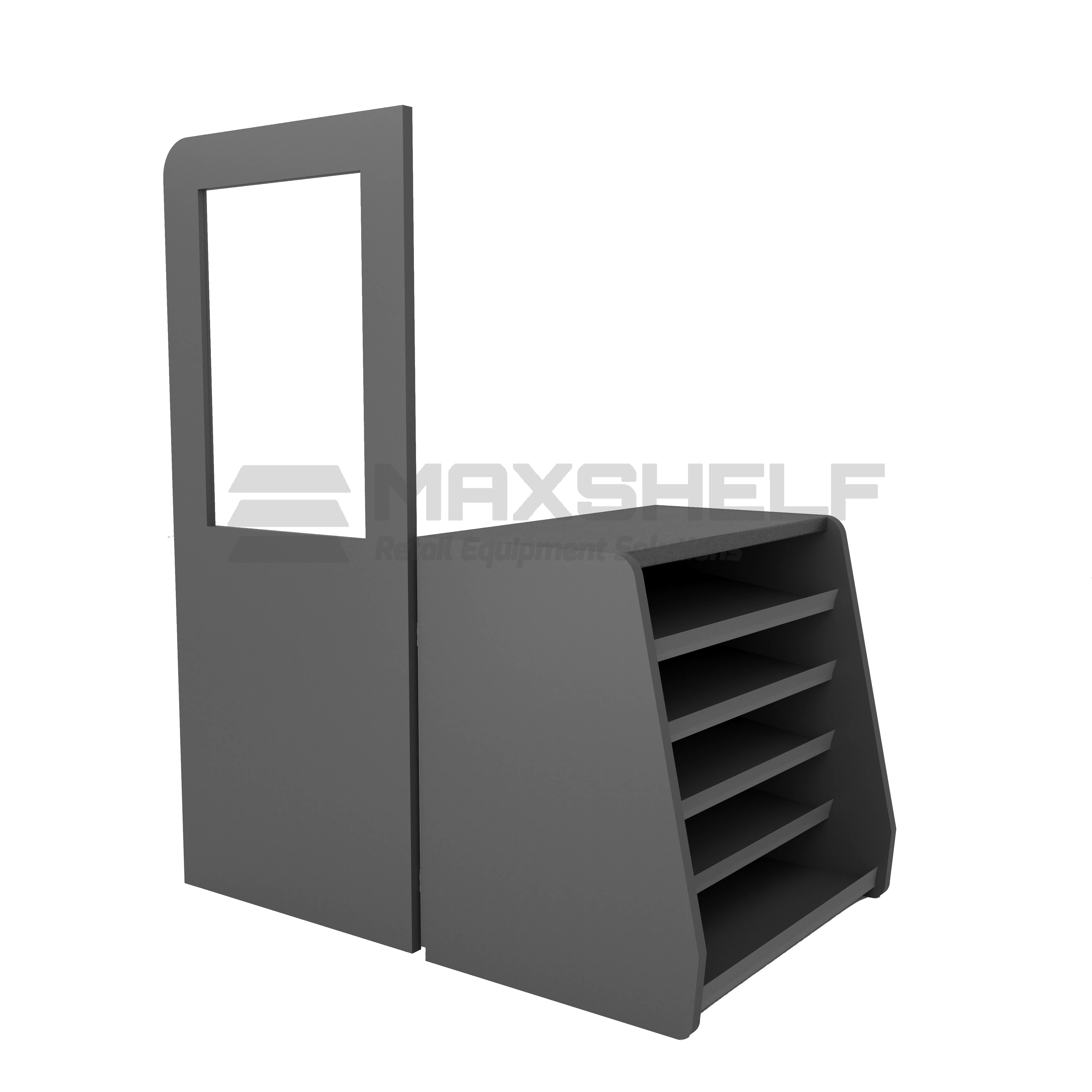 BLACK SECURITY COUNTER DOOR - Maxshelf - Retail Equipment Solutions
