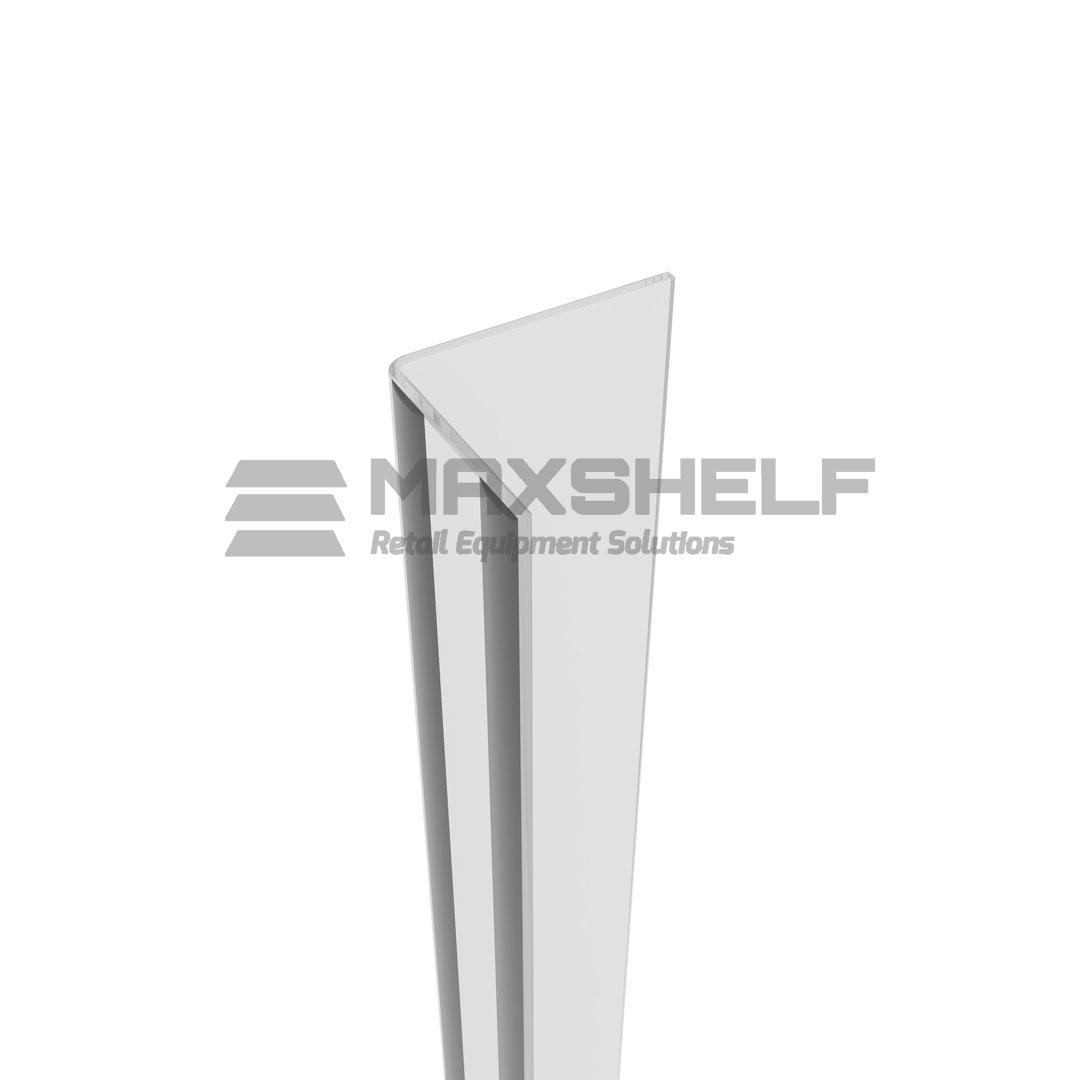 ACRYLIC RISER 985MM X 60MM X 2MM L SHAPE - Maxshelf - Retail Equipment ...