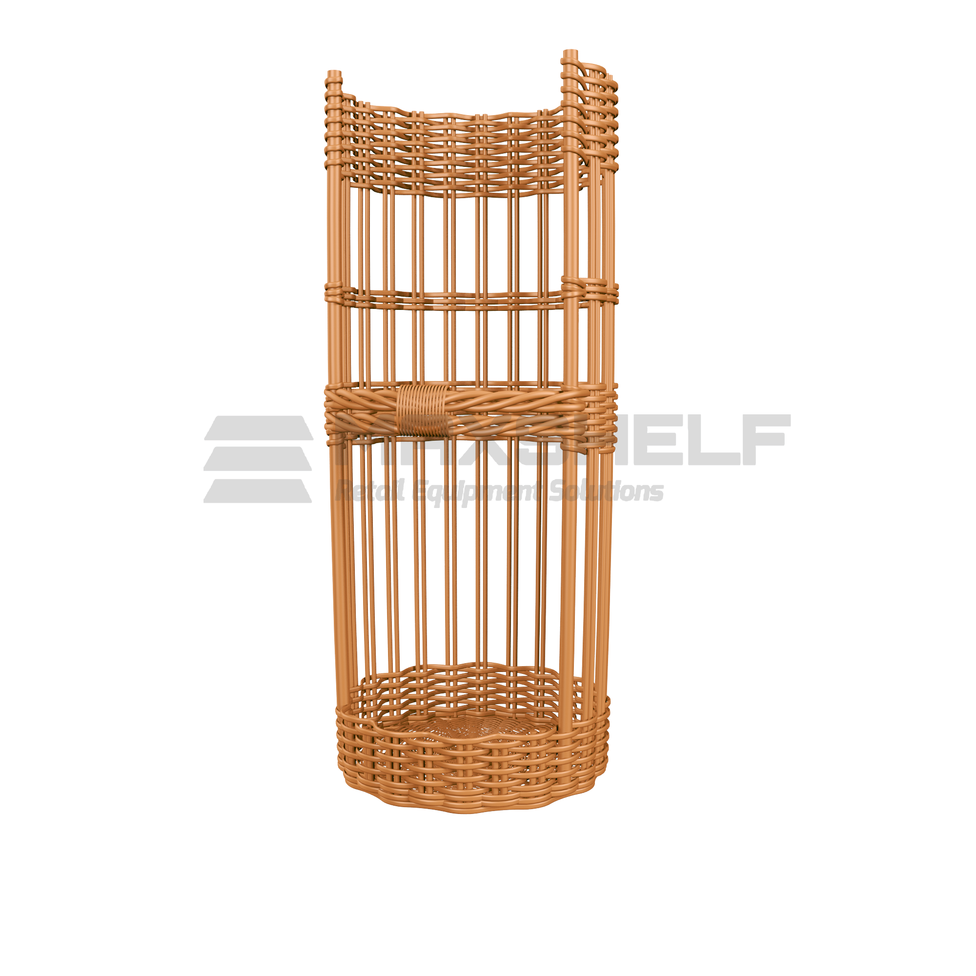 WICKER BAGUETTE BASKET LARGE W600*D470*H400 - Maxshelf - Retail Equipment Solutions