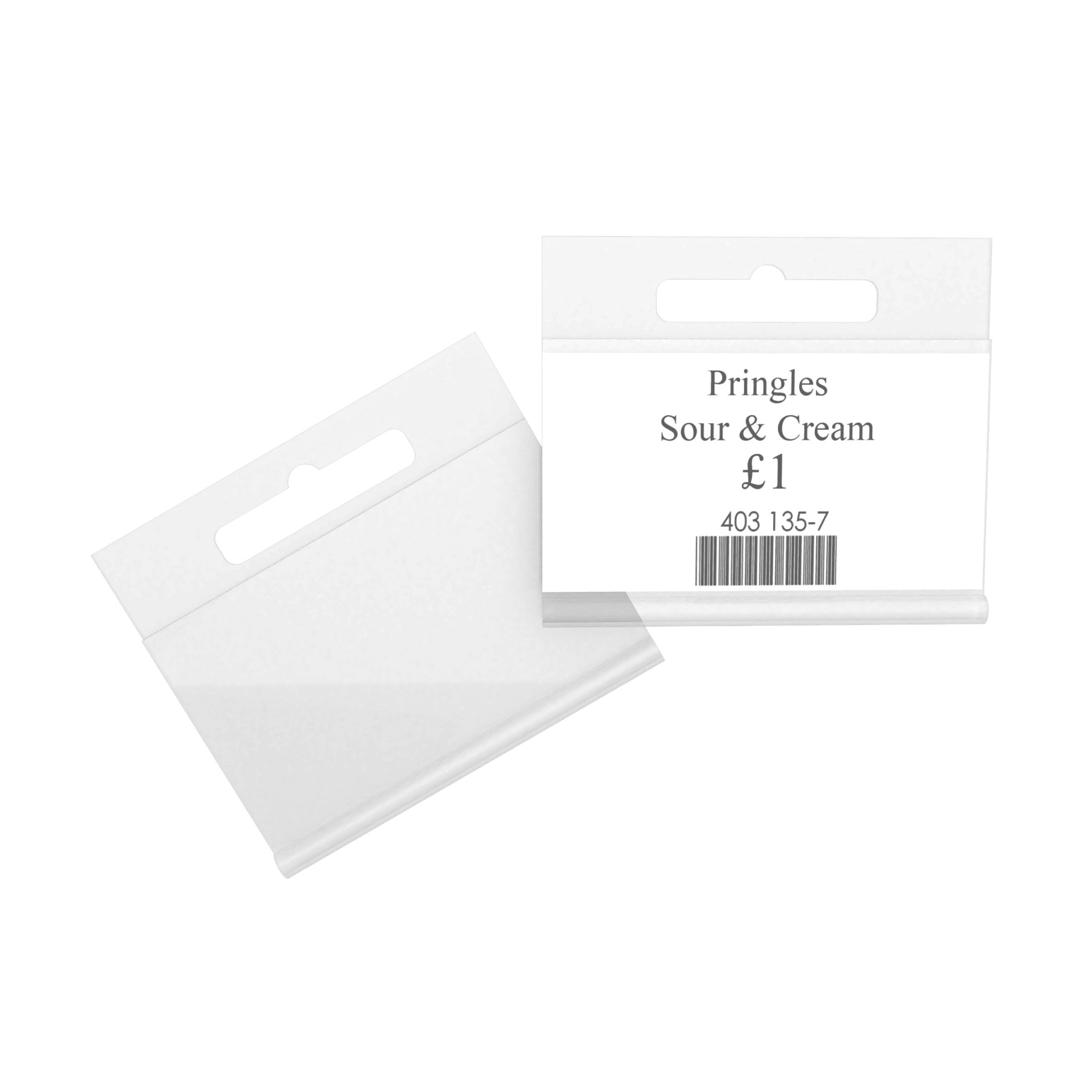 BDH 39 TAG FOR EUROHOOK 39mm x 70mm - Maxshelf - Retail Equipment Solutions