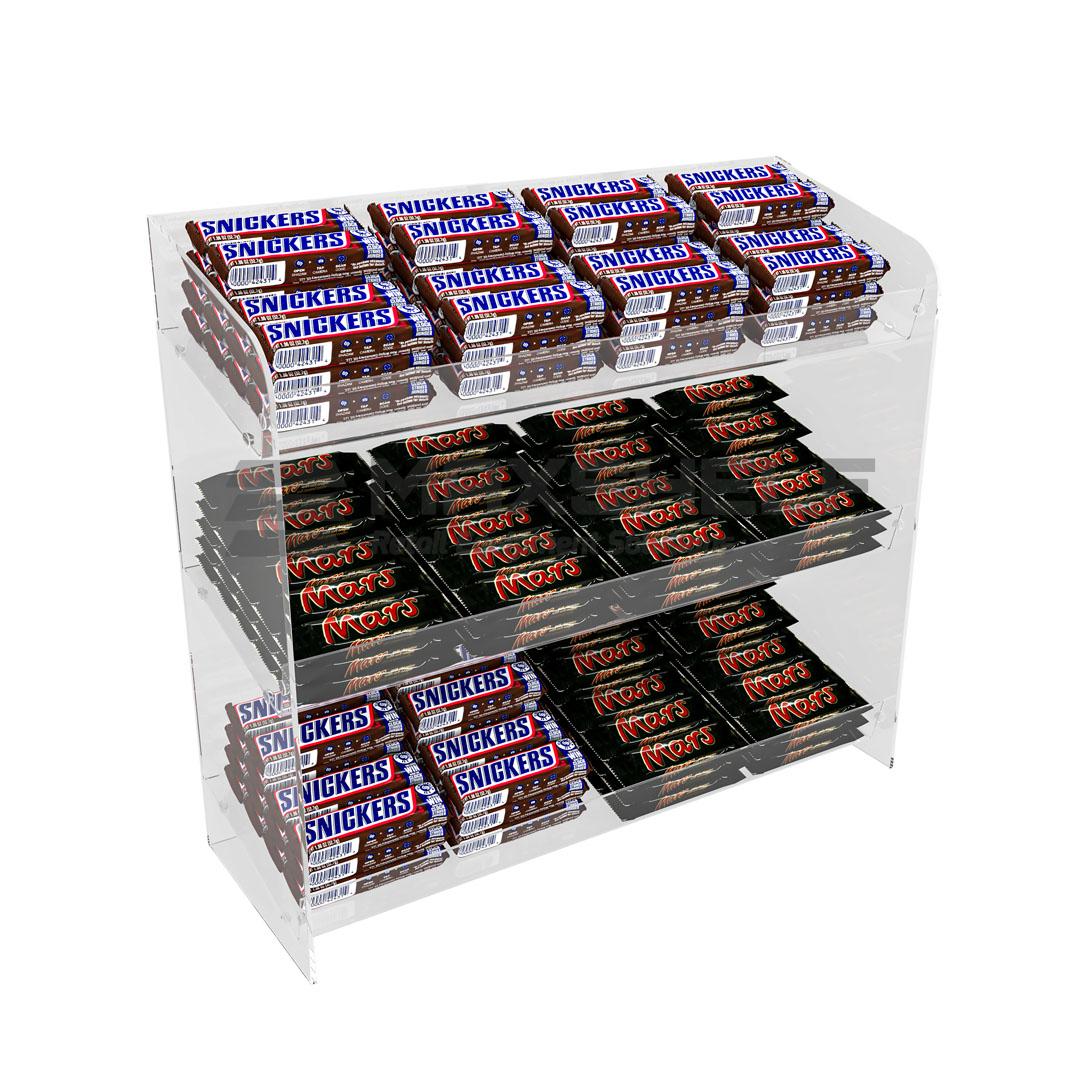 ACRYLIC CONFECTIONERY DISPLAY 3 TIER - Maxshelf - Retail Equipment ...