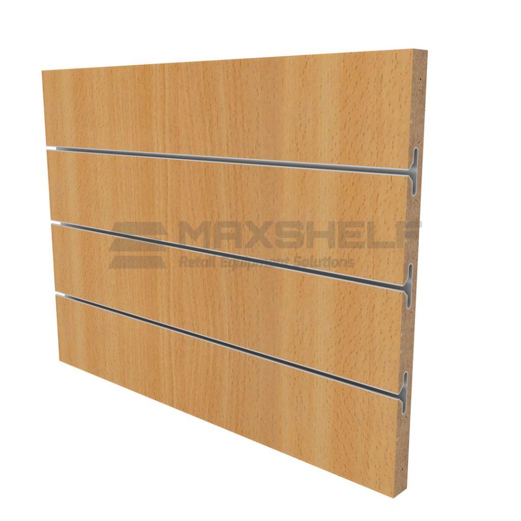 SLAT PANEL BEECH DOUBLE SIDED UK - Maxshelf - Retail Equipment Solutions