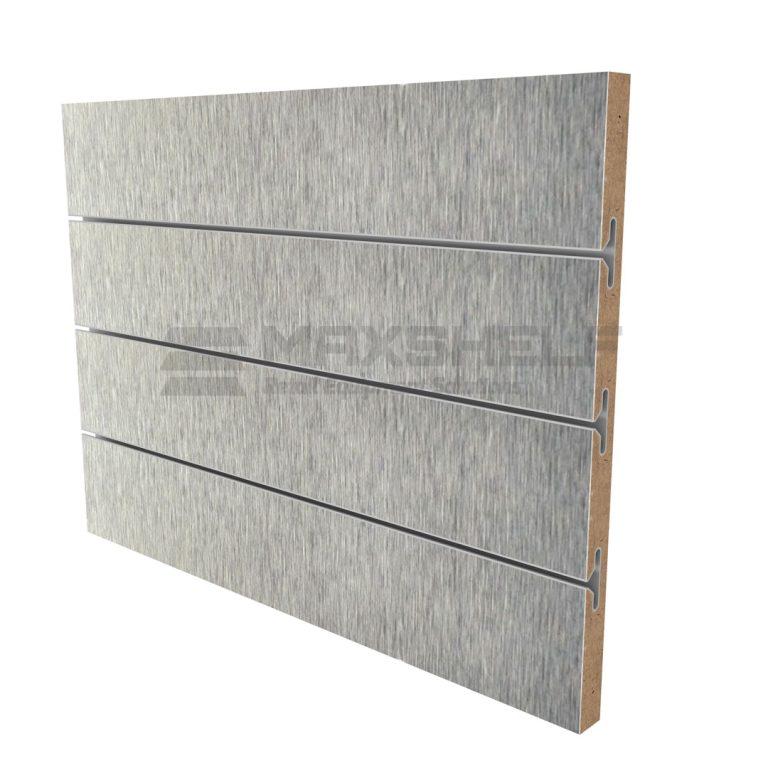 BRUSHED ALUMINIUM SLATWALL PANEL - Maxshelf - Retail Equipment Solutions