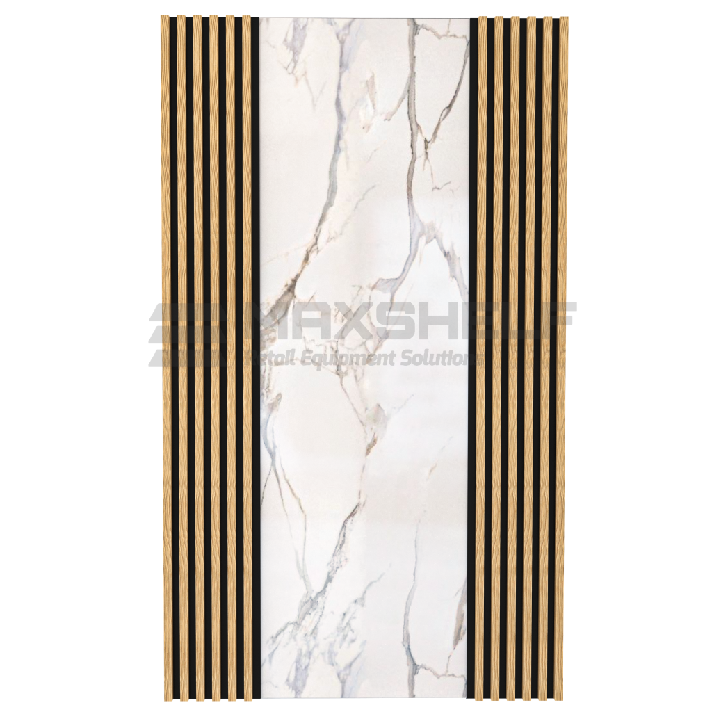 13 - DECORATIVE SLATWALL STRIPS WALNUT 115*2900*19mm ( G117B-0030 ...