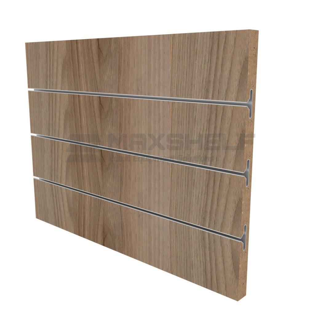 LIGHT WALNUT SLATWALL PANEL - Maxshelf - Retail Equipment Solutions