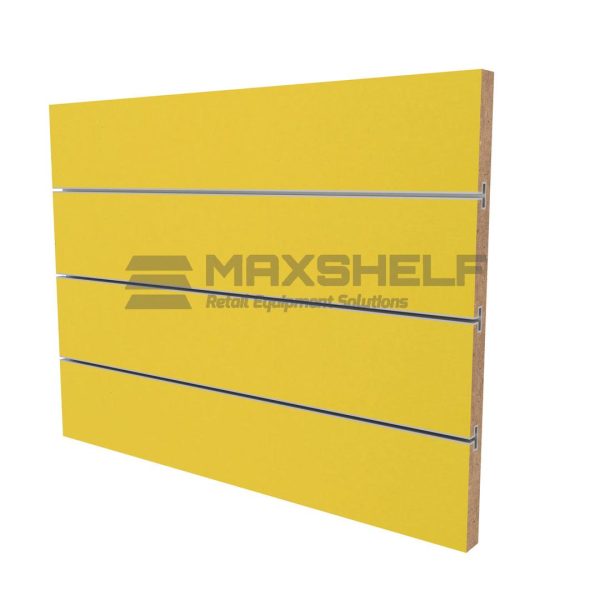SLAT PANEL YELLOW DOUBLE SIDED UK - Maxshelf - Retail Equipment Solutions