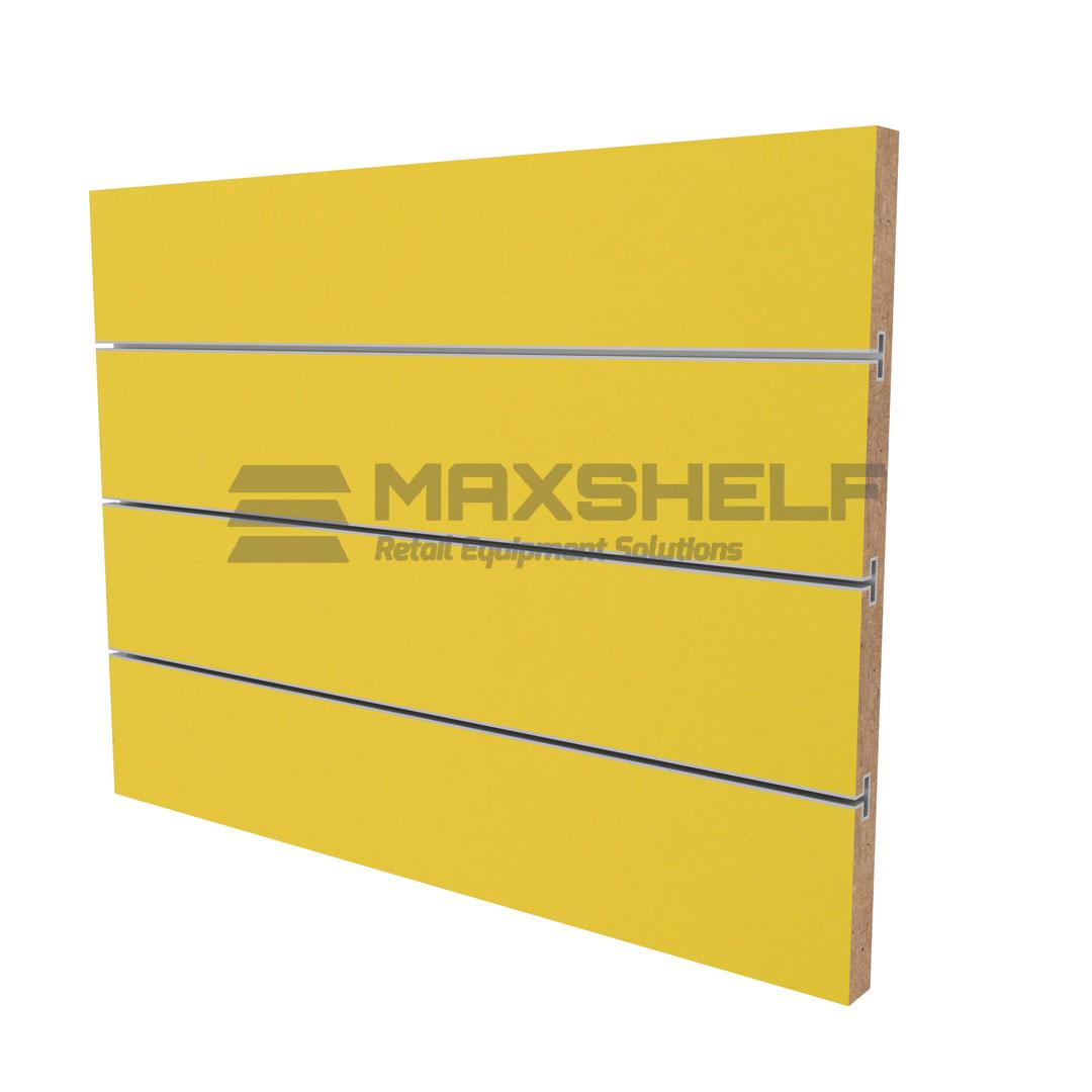 SLAT PANEL YELLOW DOUBLE SIDED UK - Maxshelf - Retail Equipment Solutions