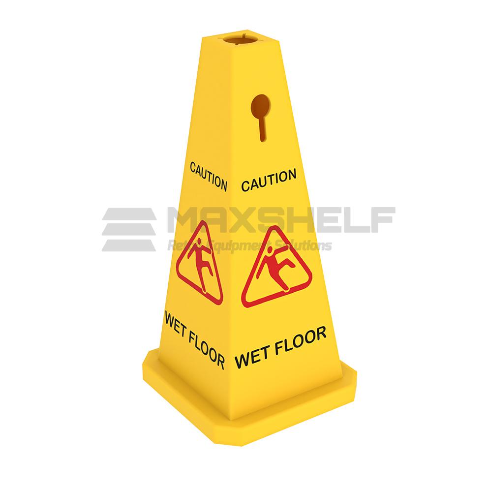 CAUTION WET FLOOR SIGN CONE - Maxshelf - Retail Equipment Solutions