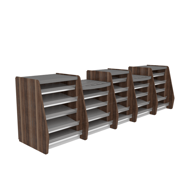 4m 2 DROPS SHOP COUNTER WALNUT SIDE PANELS - Maxshelf - Retail ...