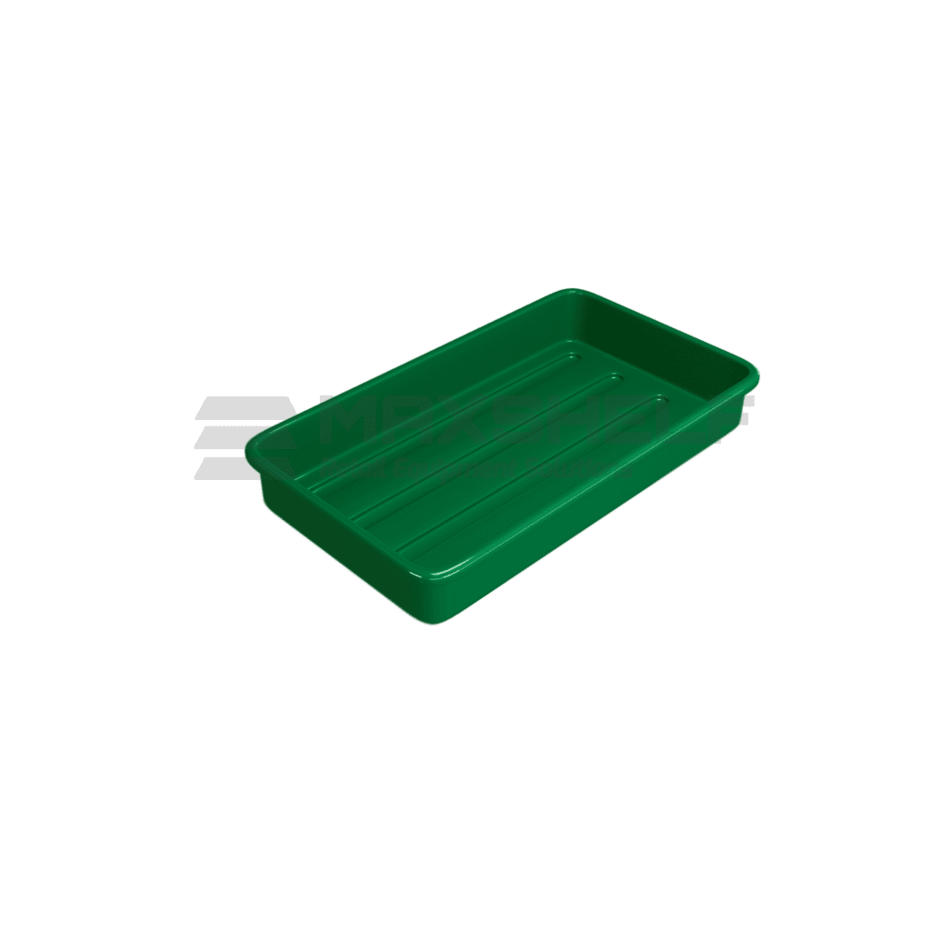 GREEN PLASTIC TRAY - SMALL AND MEDIUM - Maxshelf - Retail Equipment ...
