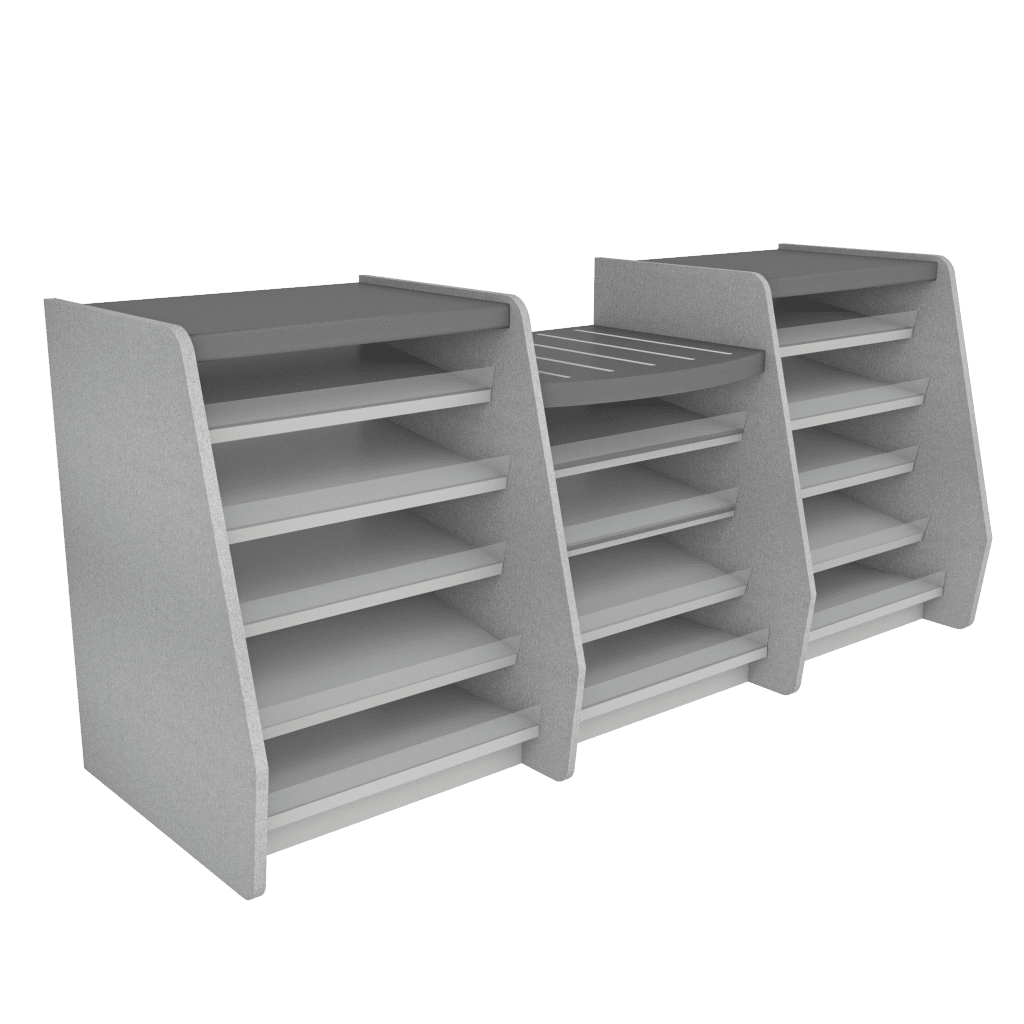 3m SHOP COUNTER ONE DROP WITH GREY SIDES - Maxshelf - Retail Equipment ...