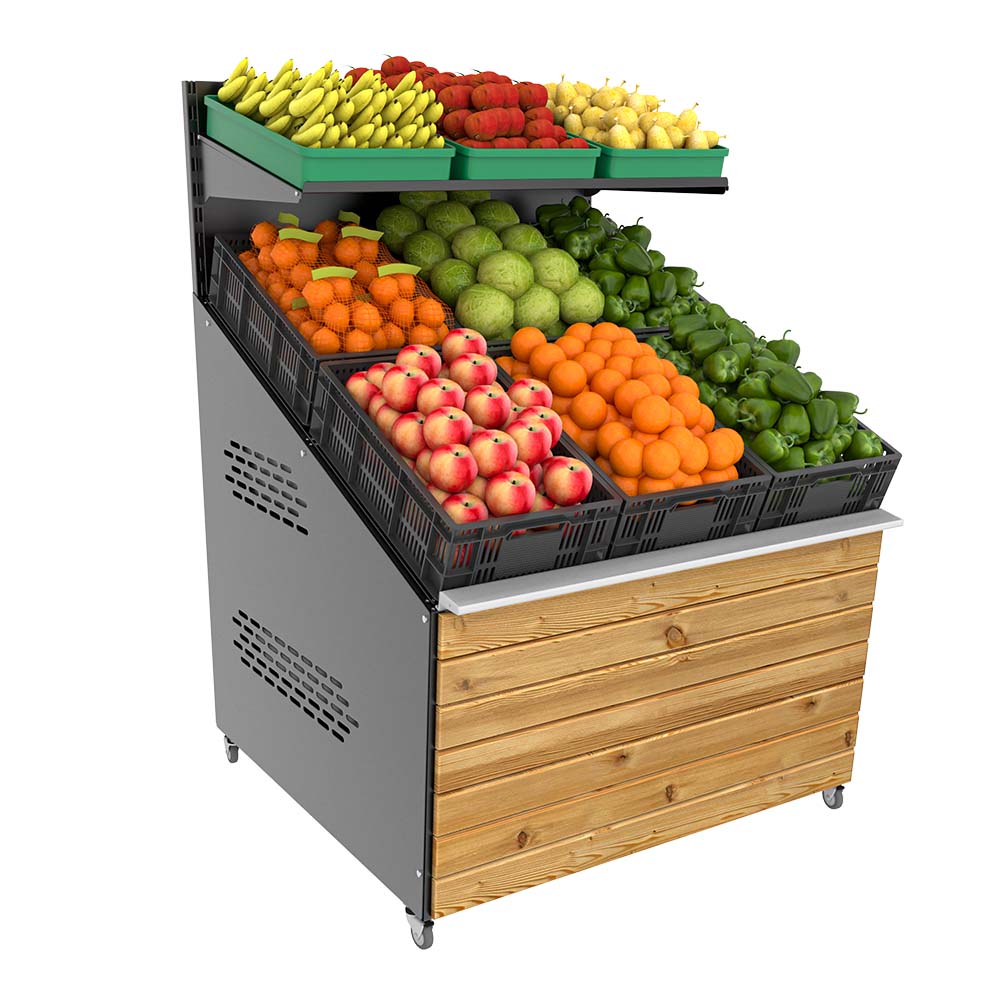 SLS 2 TIER FRUIT & VEG WALL UNIT - Maxshelf - Retail Equipment Solutions