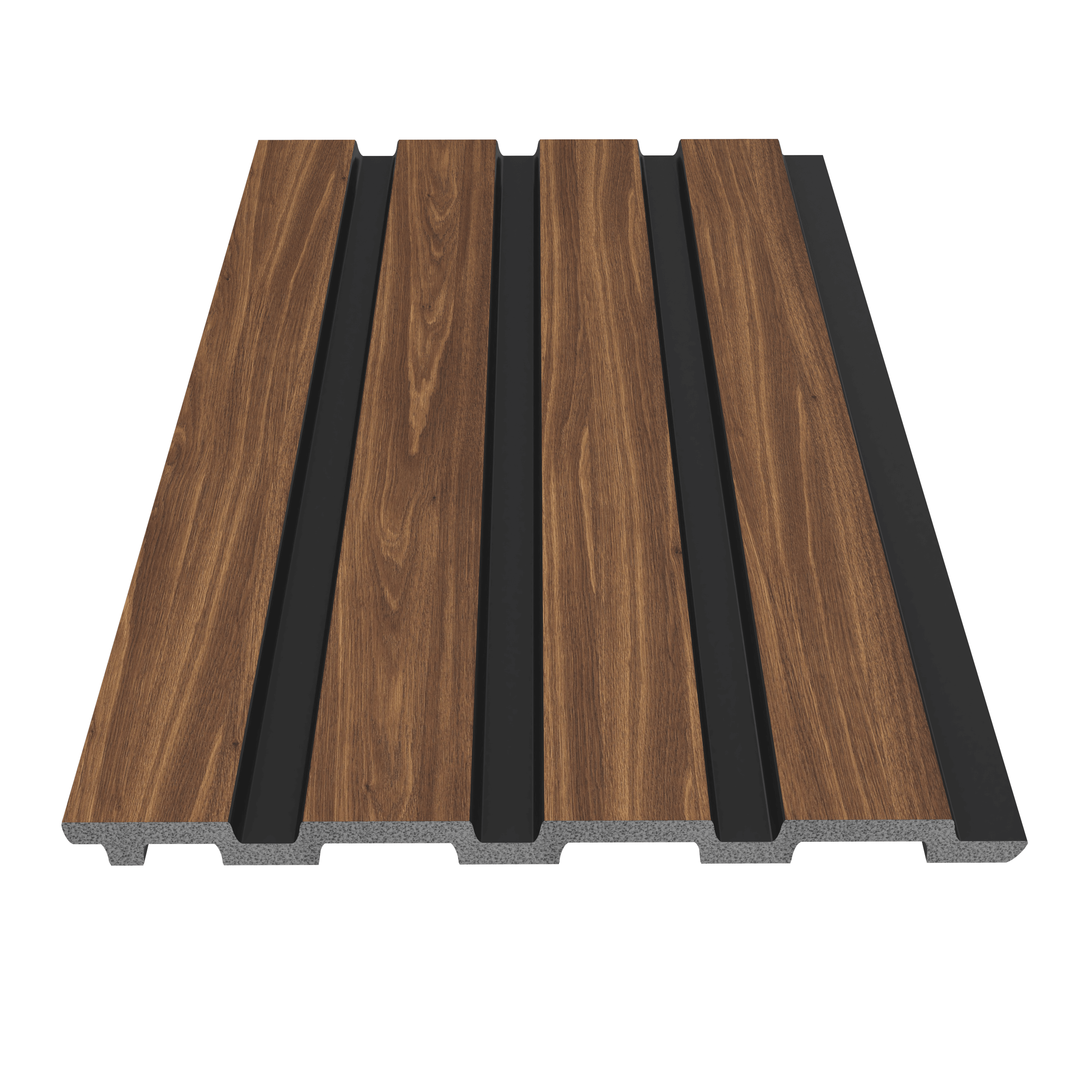 3 - DECORATIVE SLATWALL STRIPS WALNUT & BLACK 200*2900*11mm ( 2001 - 1 ...
