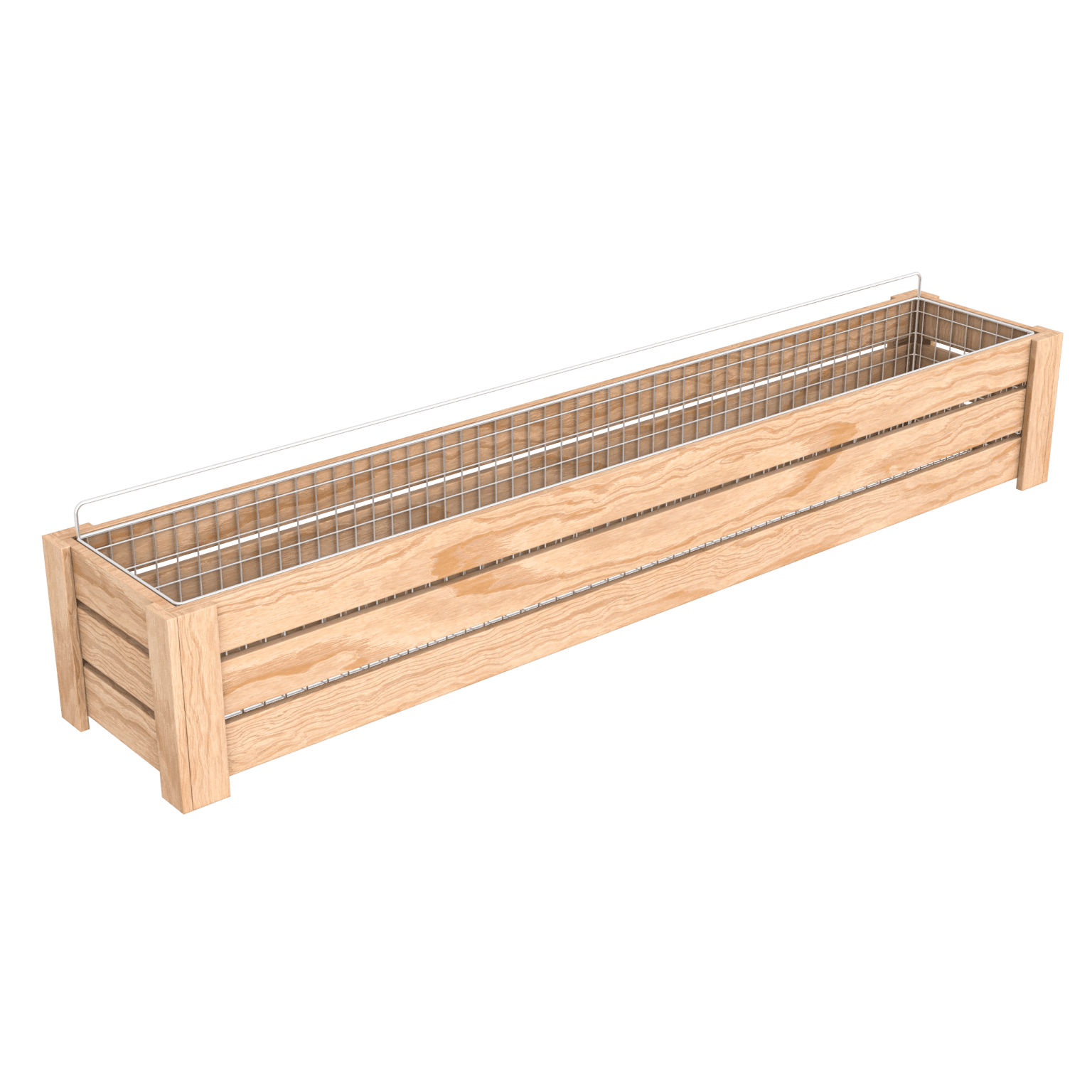 WOODEN CRISPBED 1240W x 265D x 225H - Maxshelf - Retail Equipment Solutions