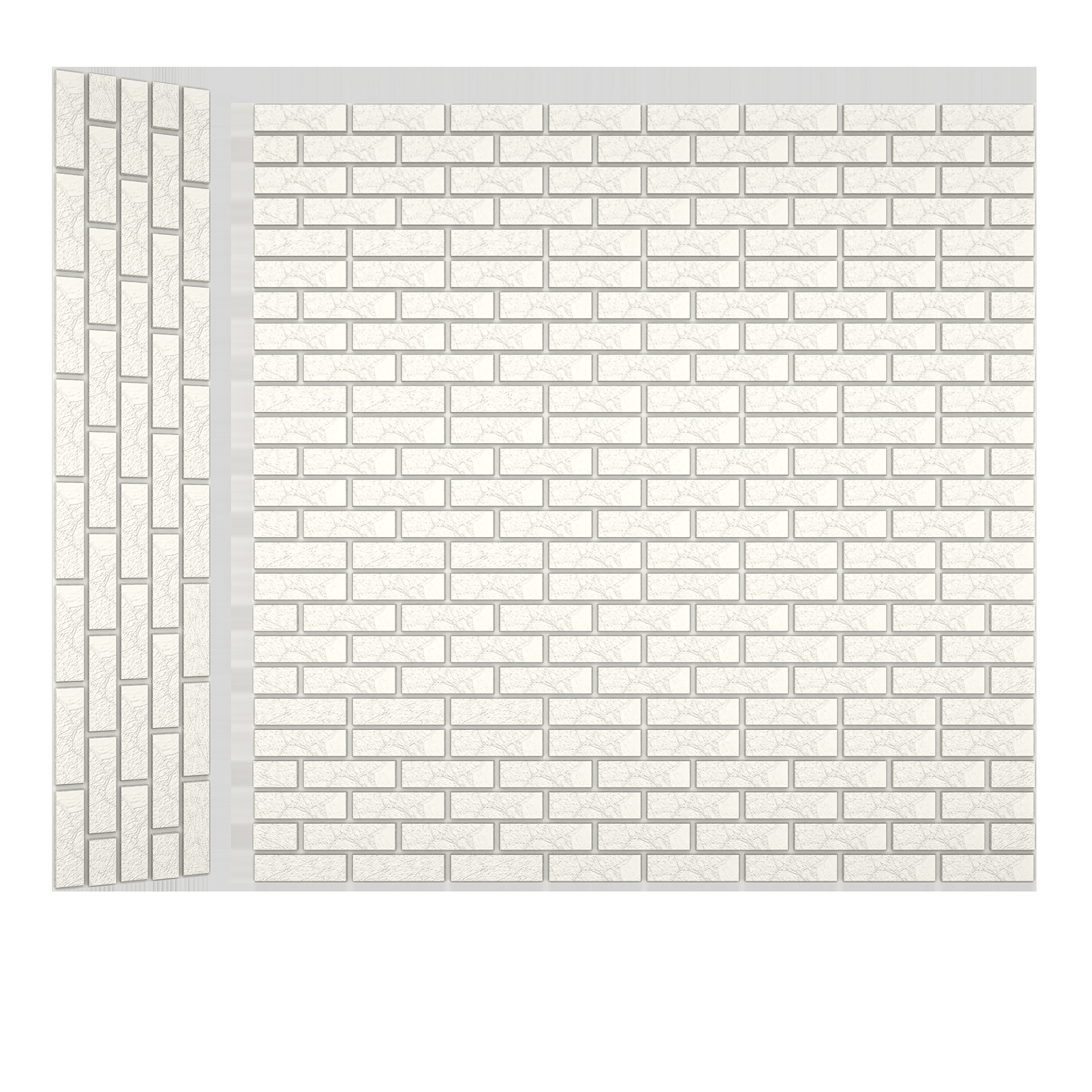BRICK EFFECT PANEL - WHITE - Maxshelf - Retail Equipment Solutions